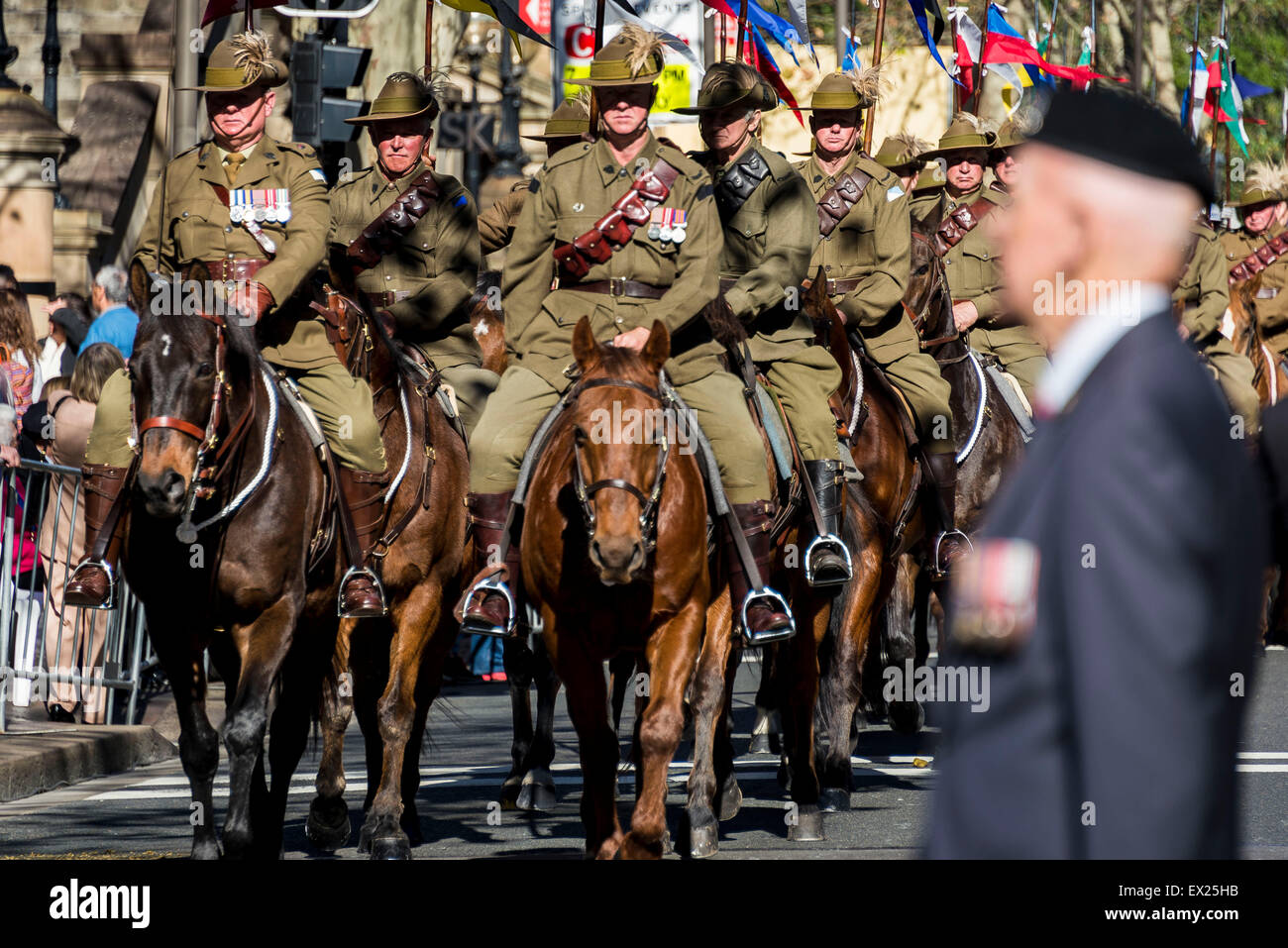 Sydney, Australia. 05th July, 2015. Defence Force Reservists past and ...