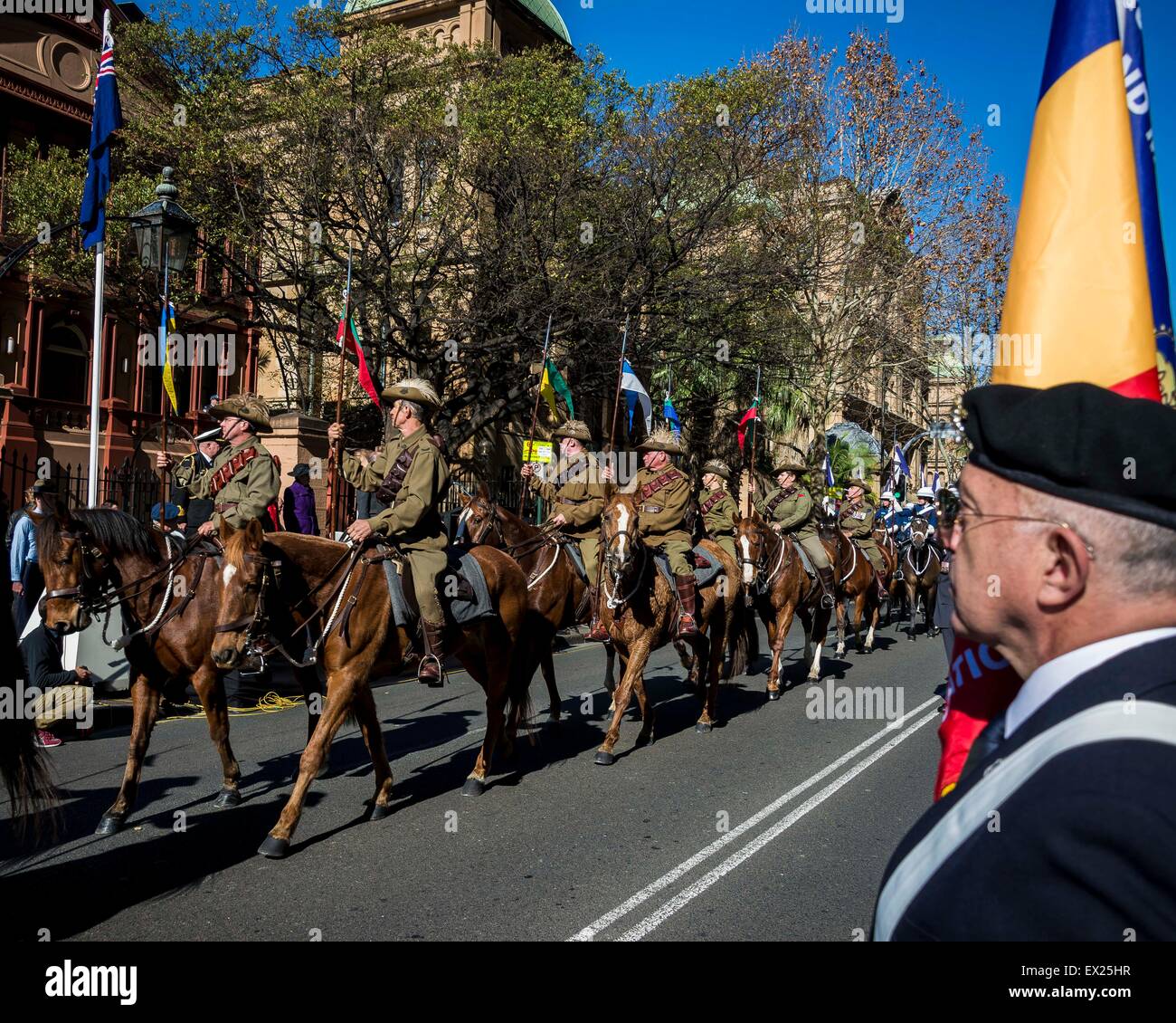 Sydney, Australia. 05th July, 2015. Defence Force Reservists past and ...