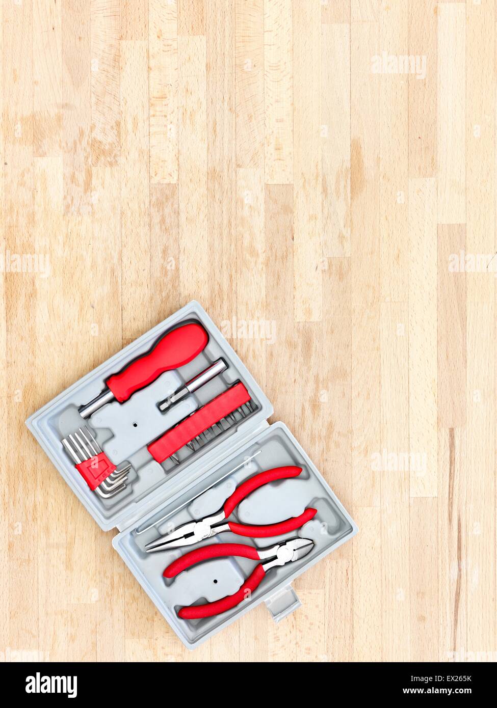 A close up shot of workshop items Stock Photo - Alamy
