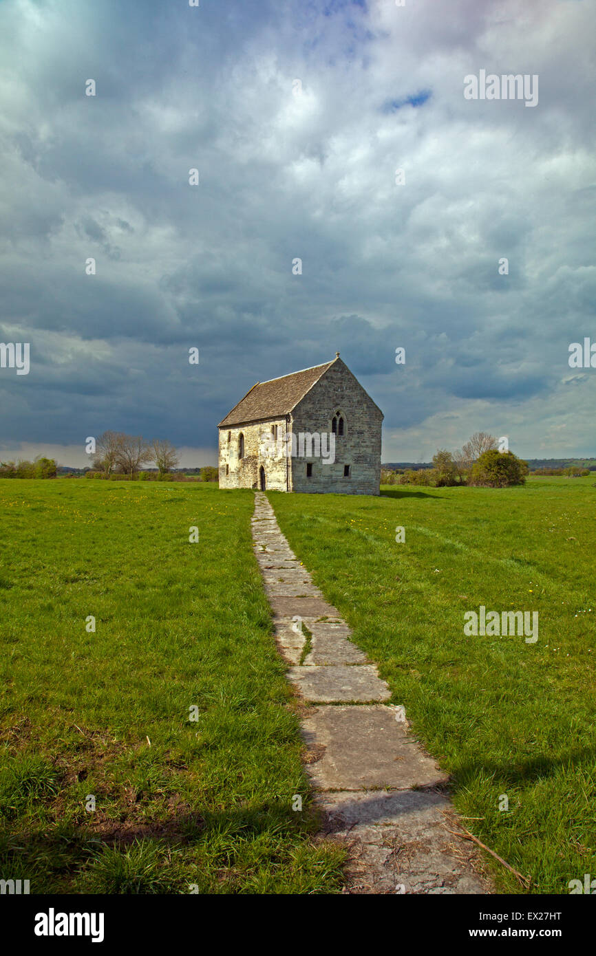 The historic Abbots Fish House in Meare on the Somerset levels, England ...