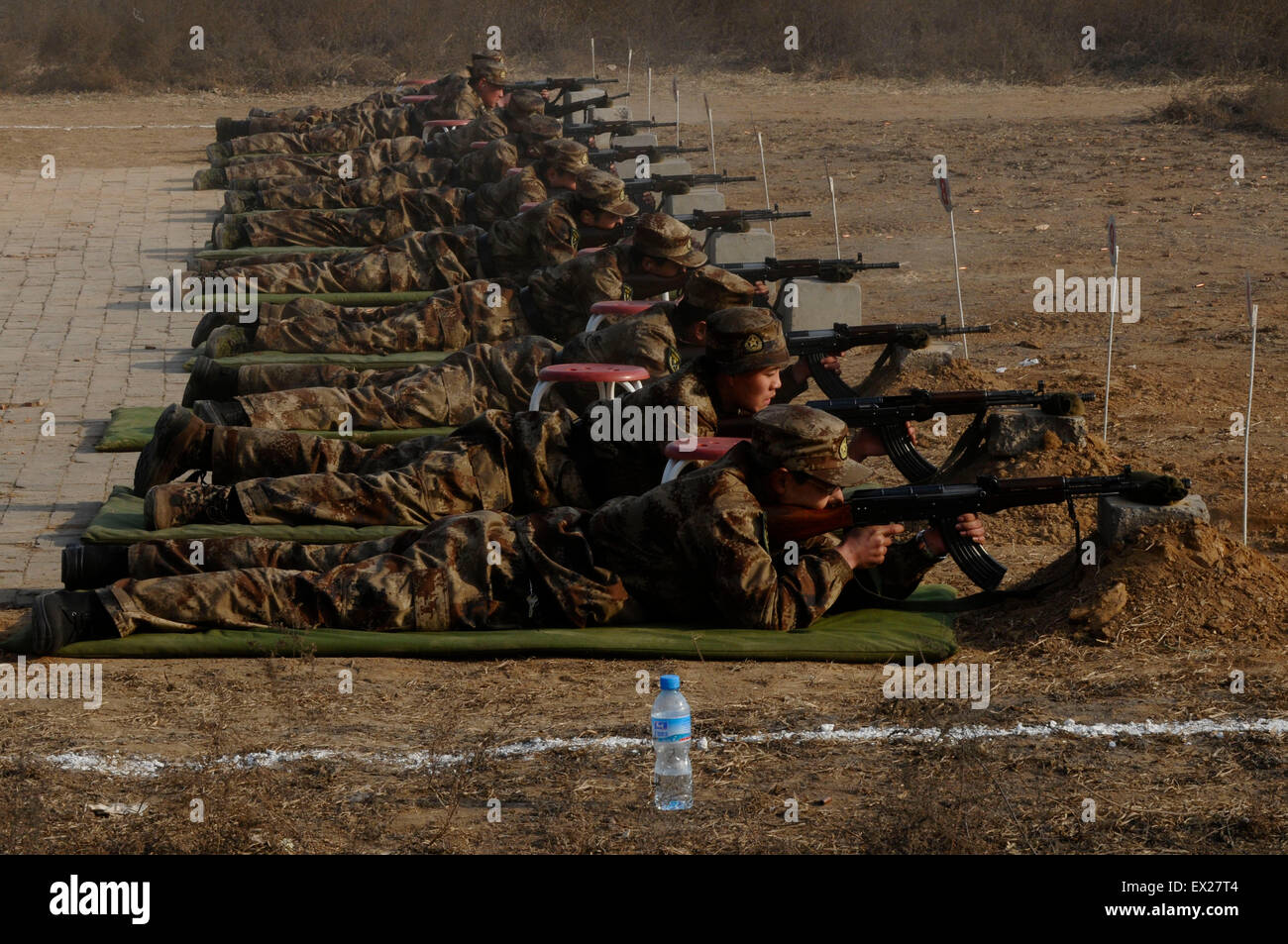 Recruits of China's People's Liberation Army (PLA) attend a training ...