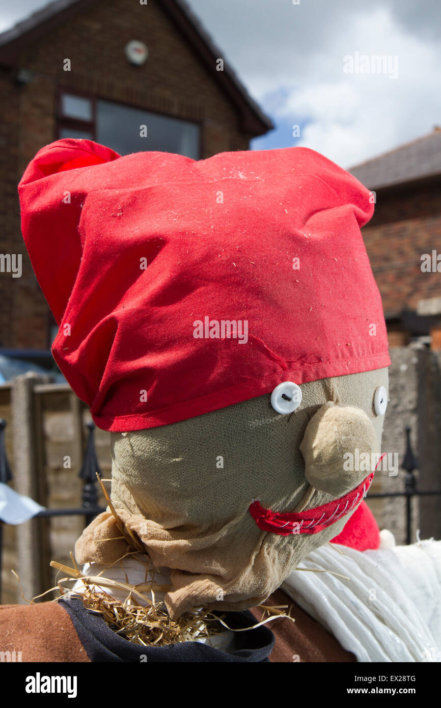 Straw stuffed bird frightener hi-res stock photography and images - Alamy