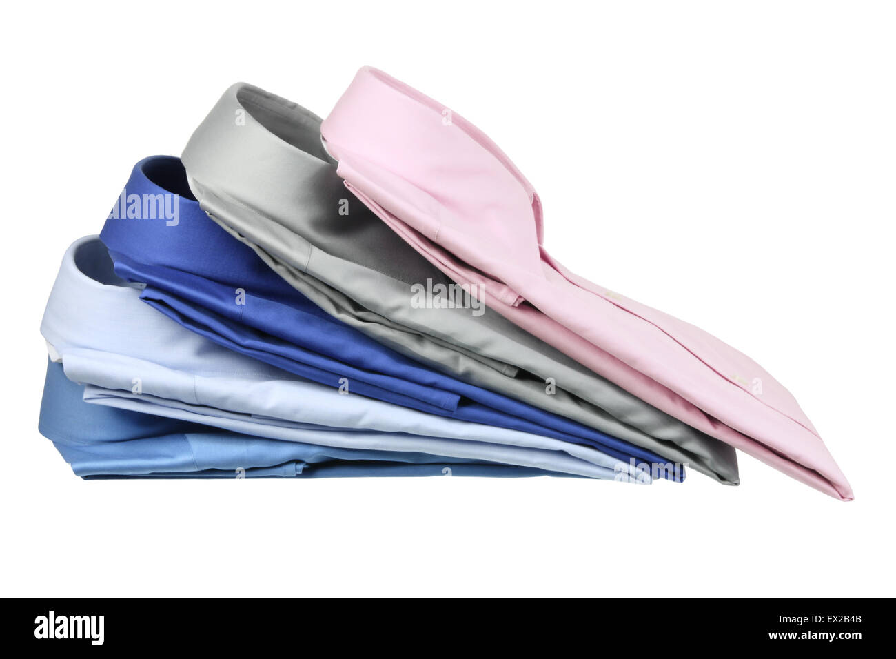 Folded shirts pile hi-res stock photography and images - Alamy