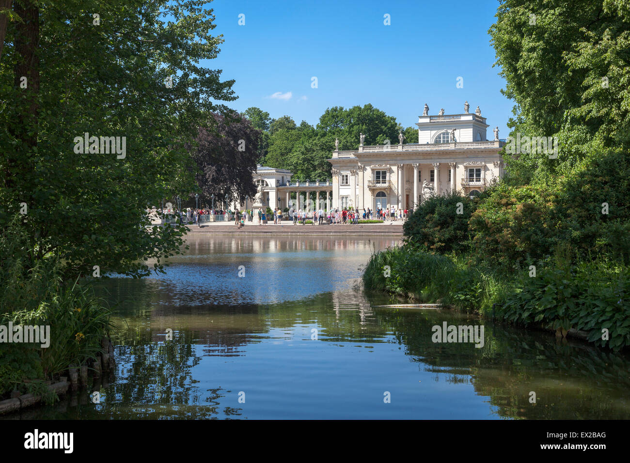 Warsaw palace on the isle lazienki park hi-res stock photography and ...