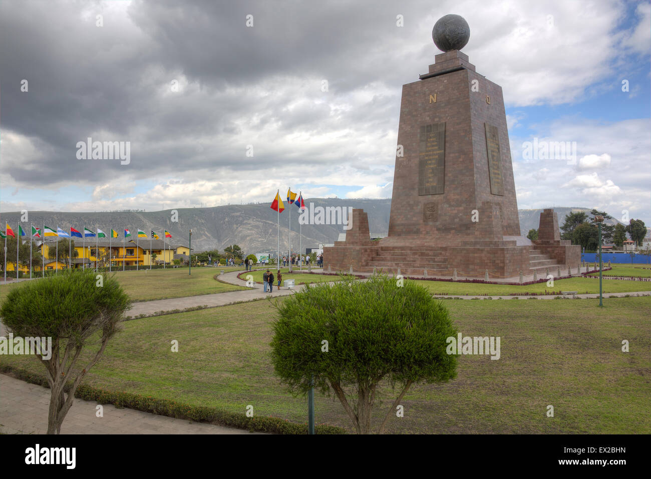 North-east side of the Equator Monument Stock Photo - Alamy
