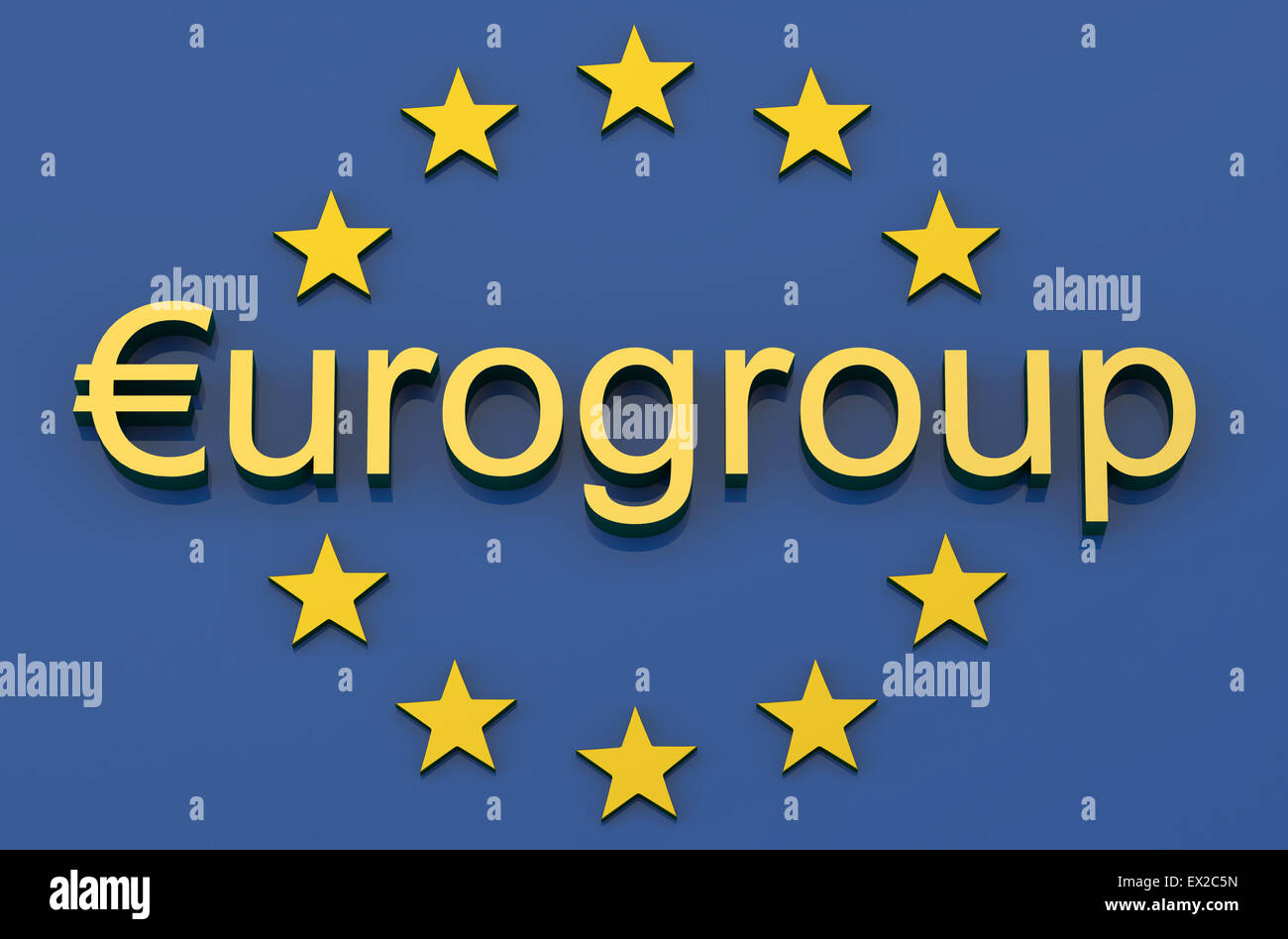 Eurogroup concept isolated on white background Stock Photo - Alamy