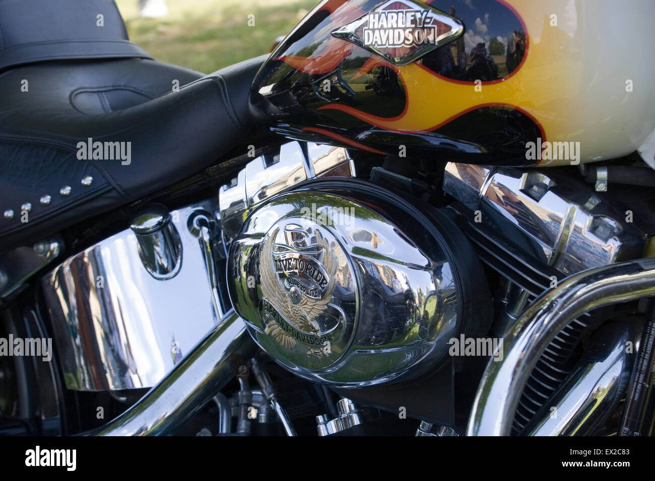 Harley Davidson motorcycle Abstract Stock Photo - Alamy