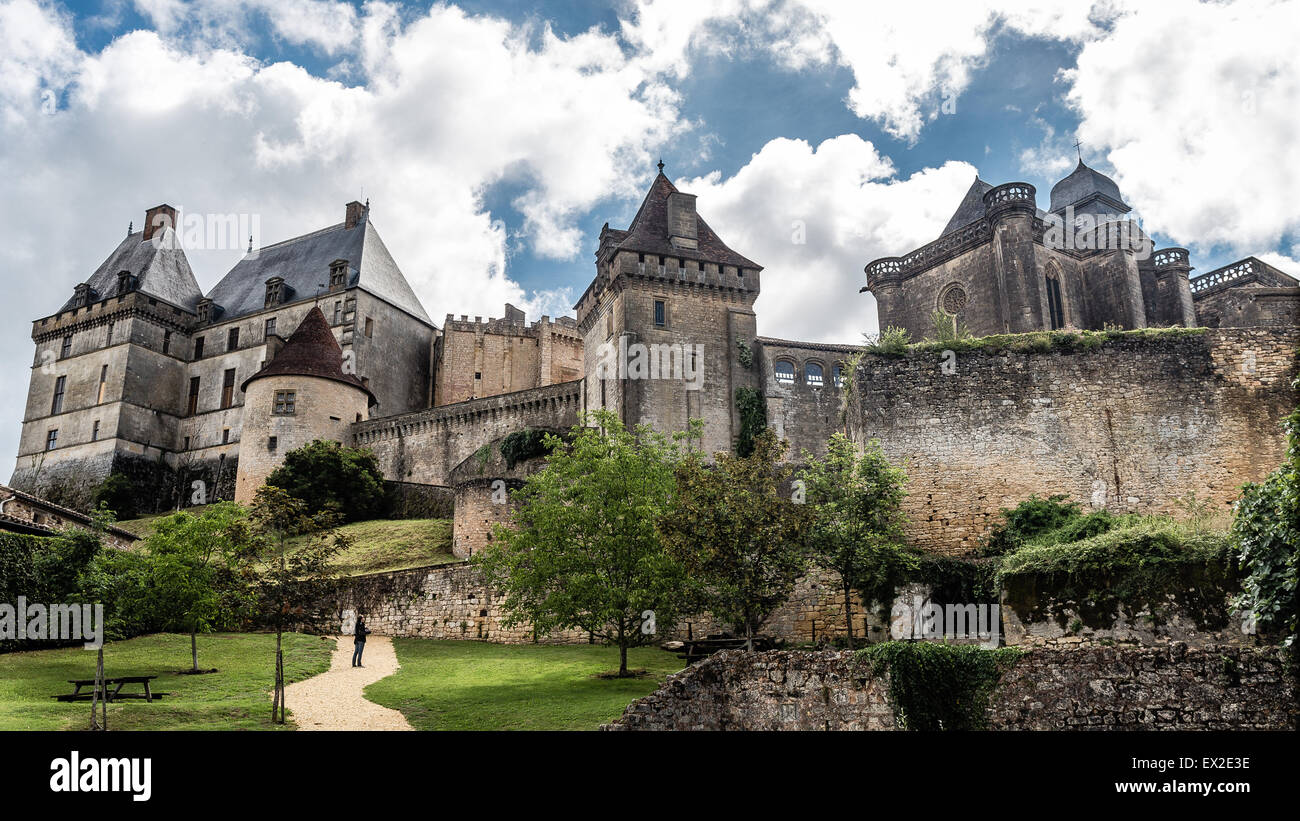 Castle of Biron Stock Photo - Alamy