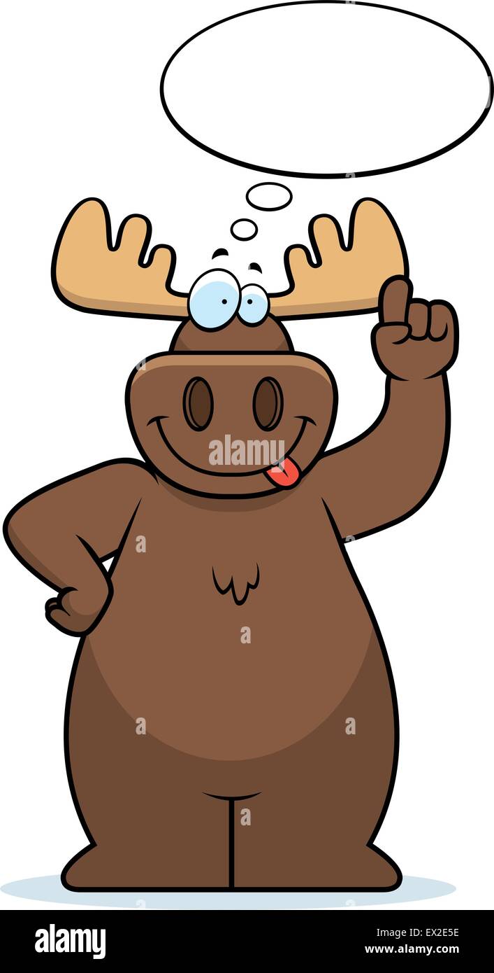 Cartoon smiling moose hi-res stock photography and images - Alamy