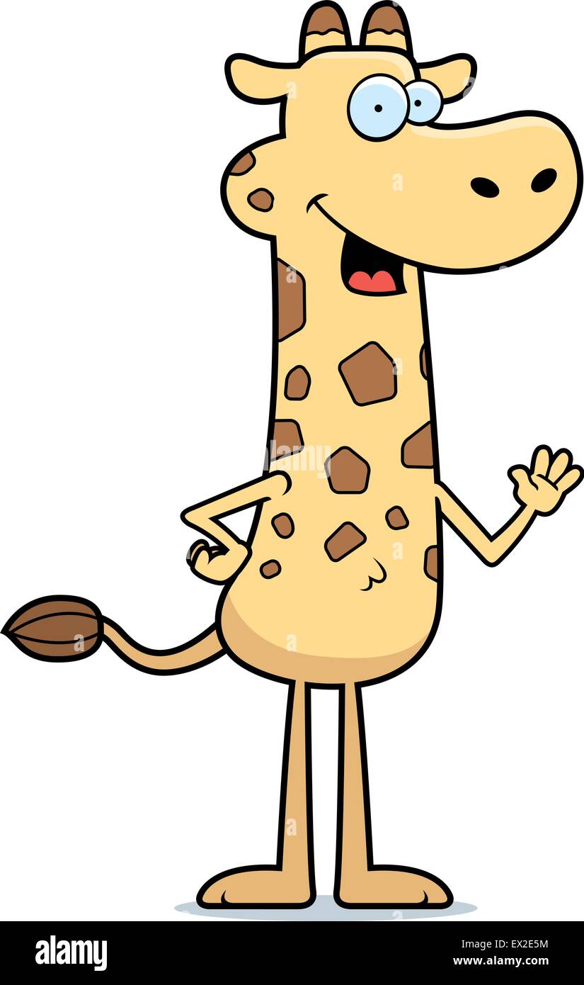 Cartoon smiling giraffe hi-res stock photography and images - Alamy