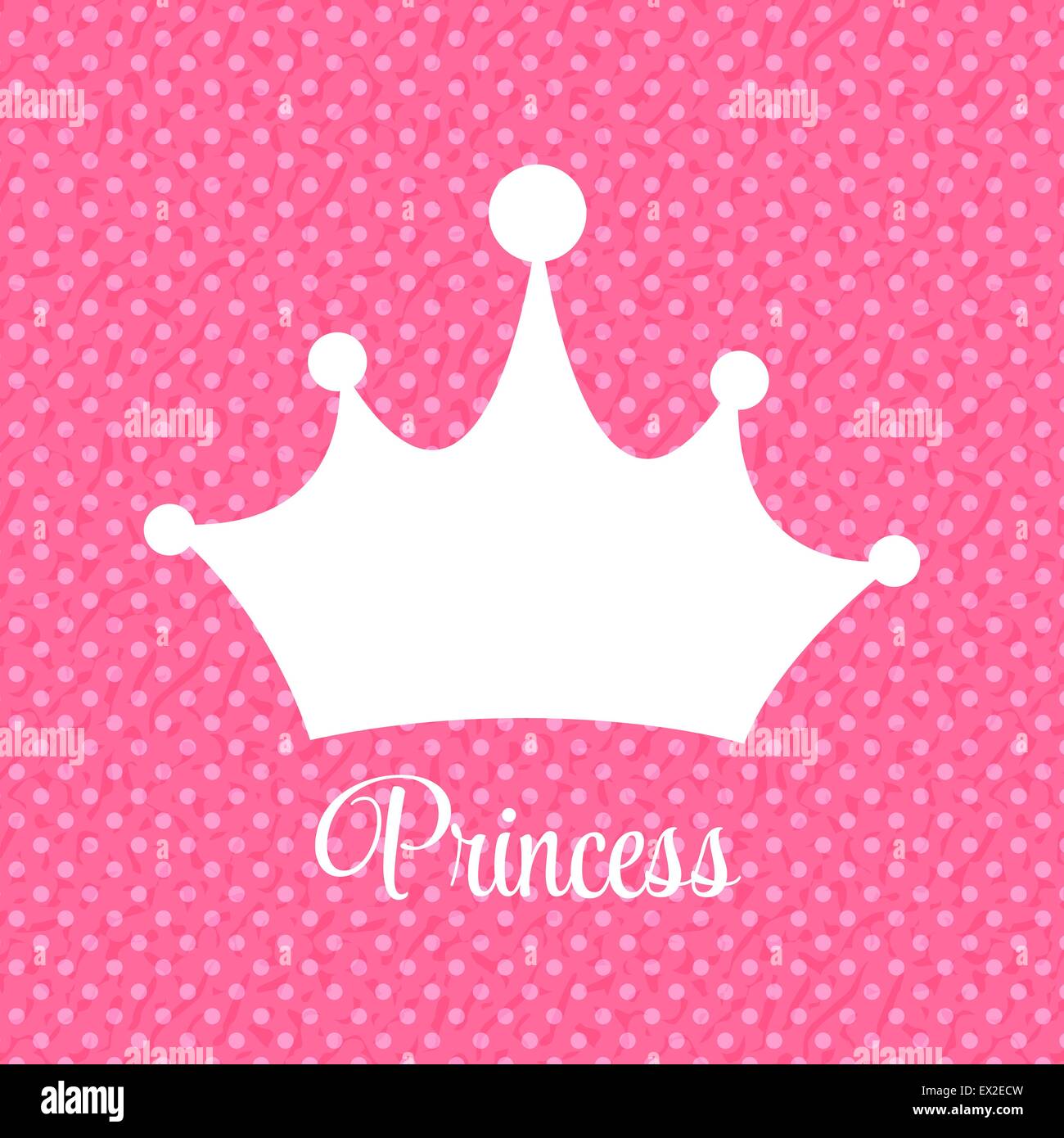 Princess Background with Crown Vector Illustration Stock Vector Image ...