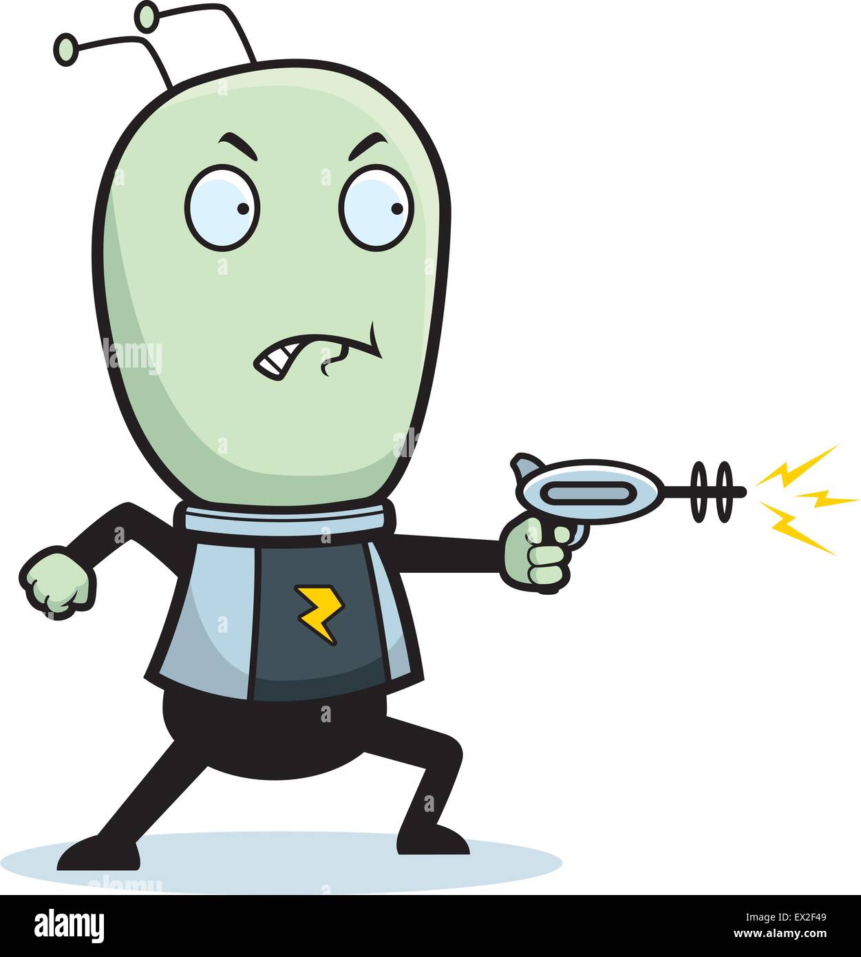 Green ray gun Stock Vector Images - Alamy