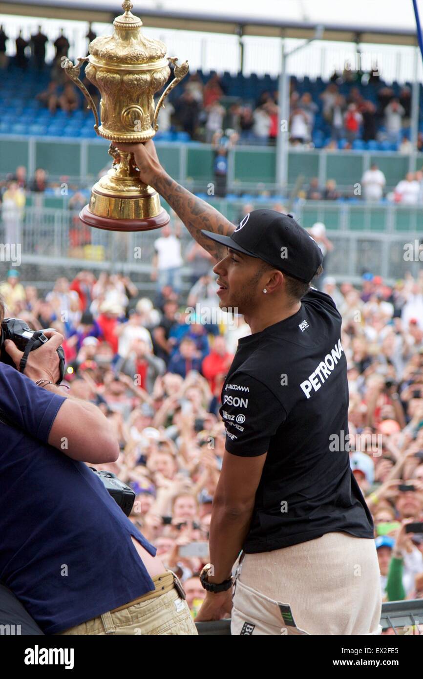 Silverstone, UK. 05th July, 2015. Formula 1 British Grand Prix. Lewis ...