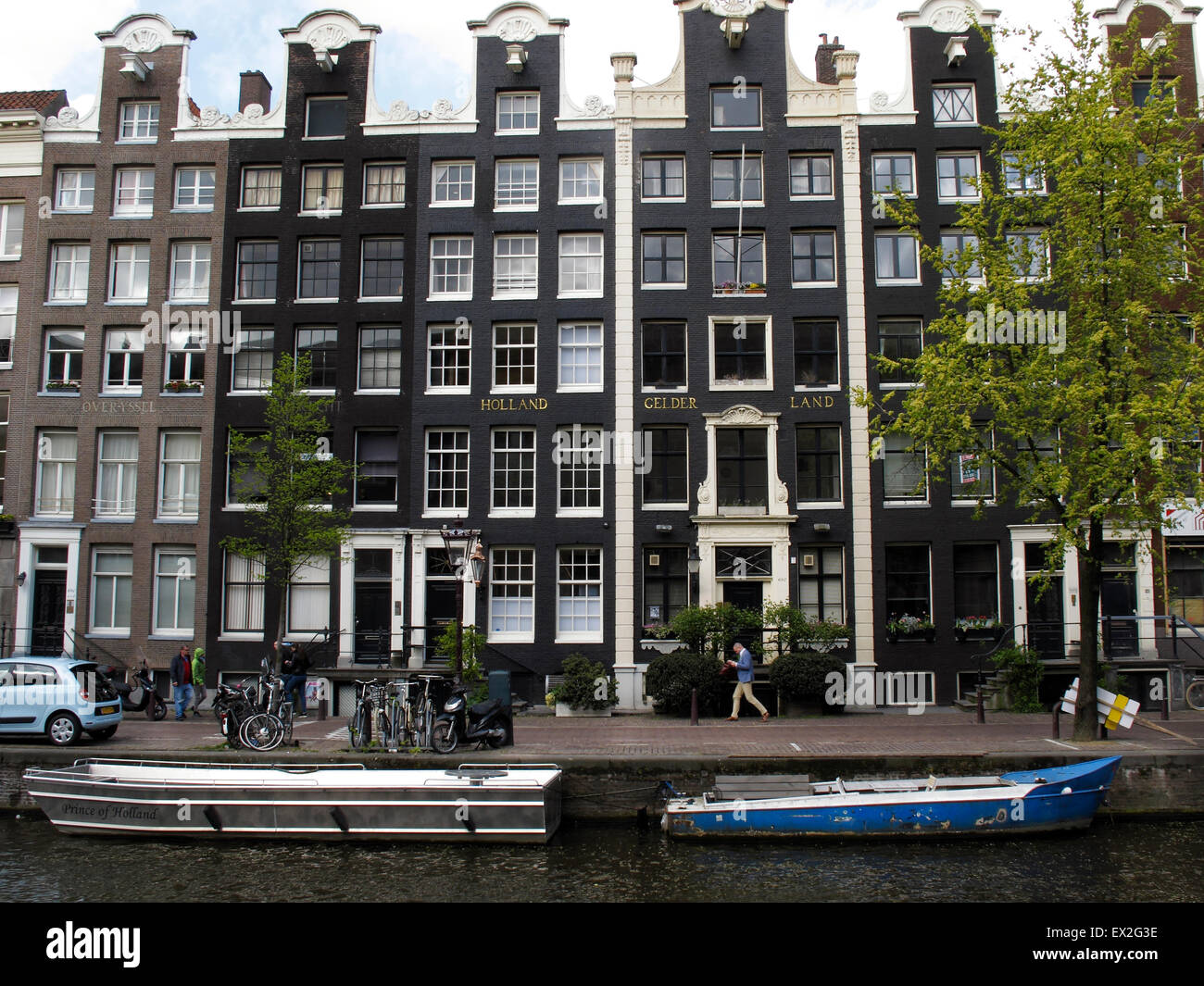 Canalside buildings in Amsterdam, Netherlands Stock Photo - Alamy