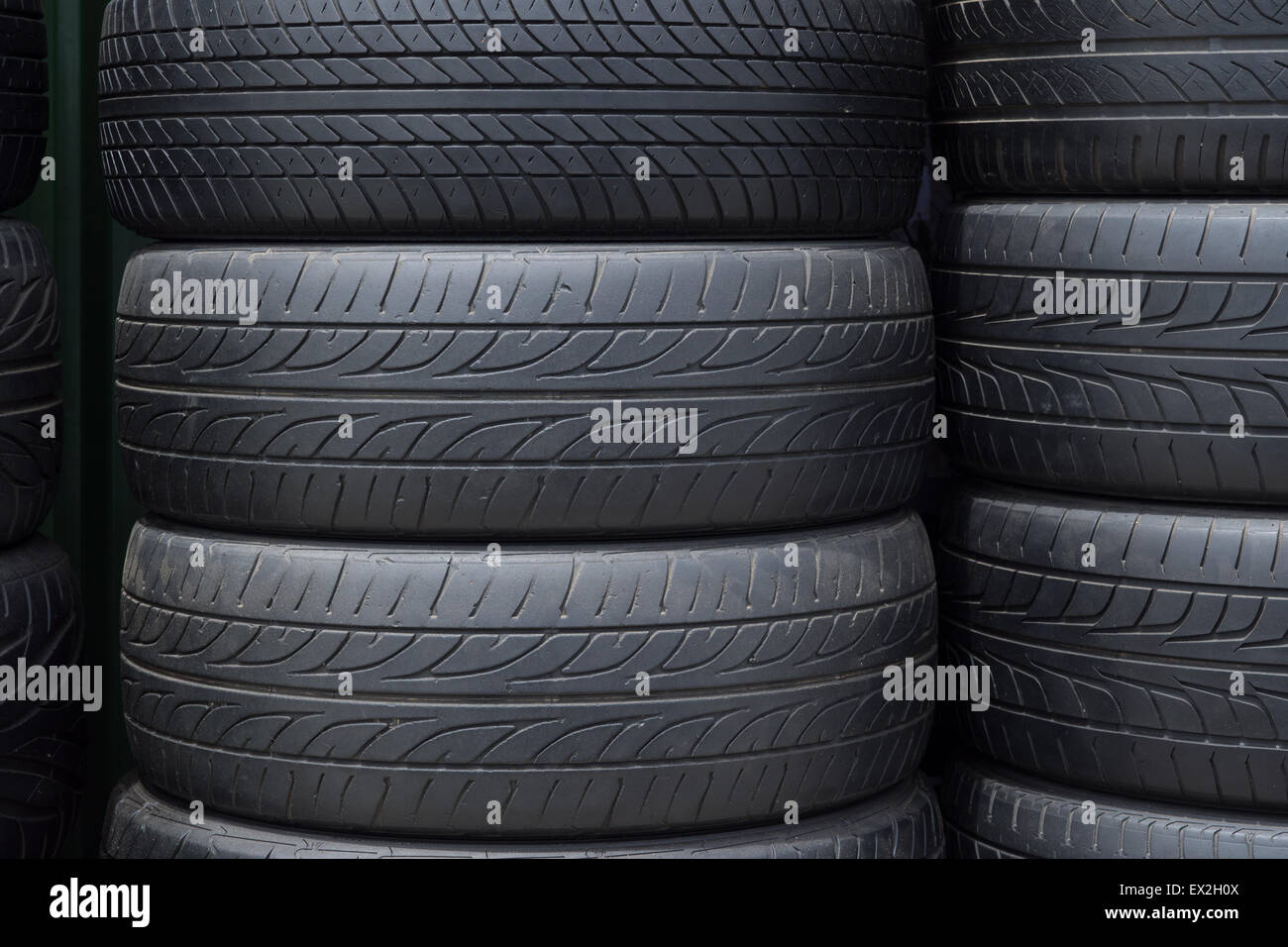 old tires stack Stock Photo - Alamy