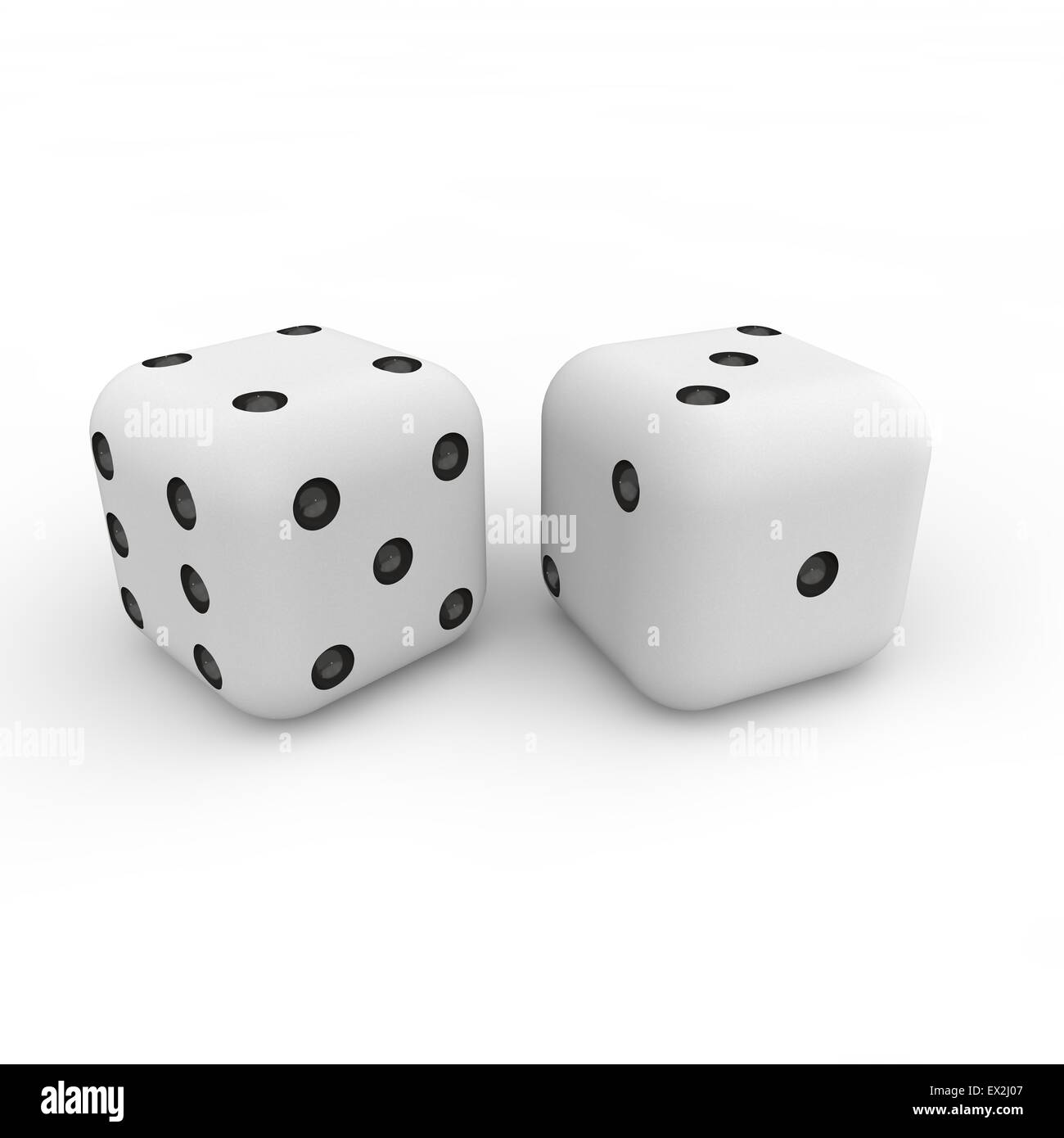 Game white cubes with black figures Stock Photo - Alamy
