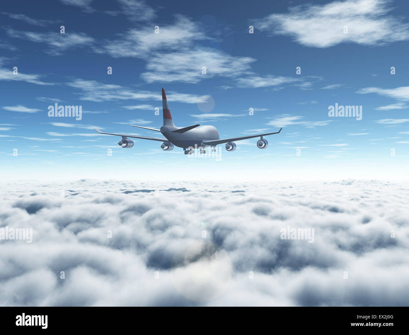 Aerial view flying over thick hi-res stock photography and images - Alamy