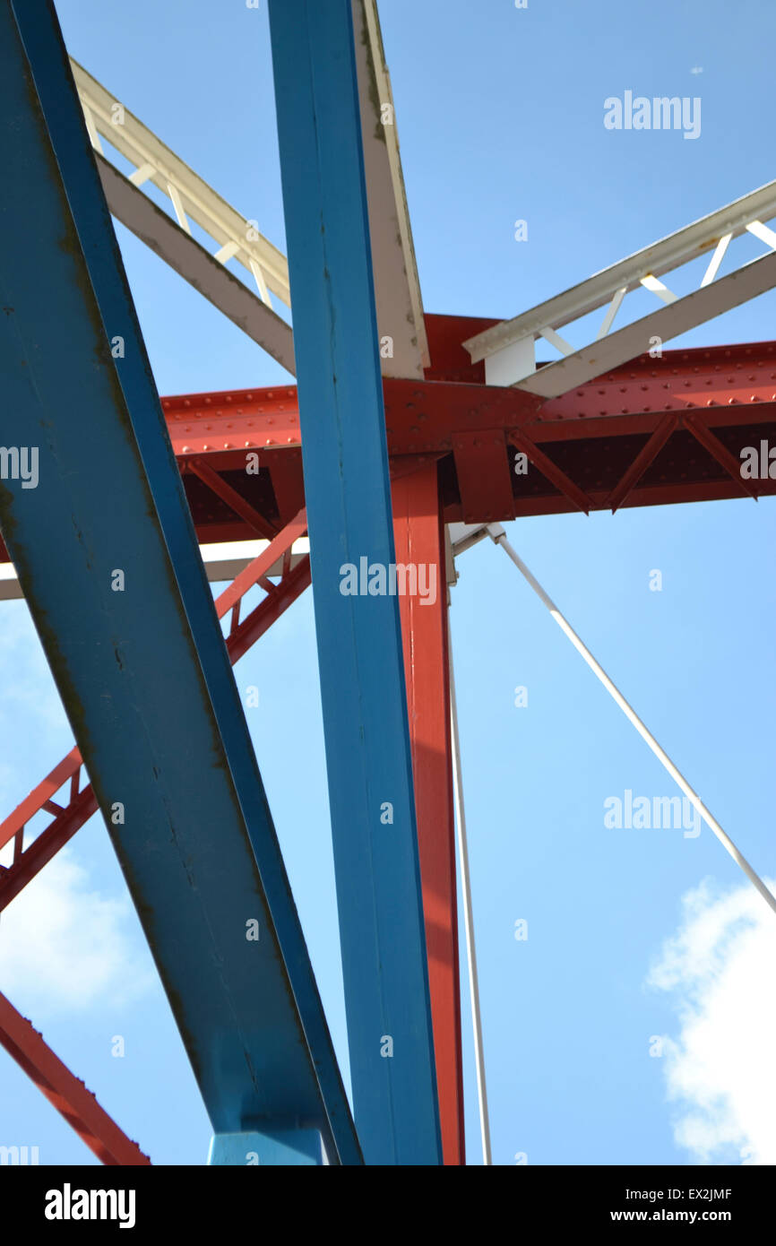Red white and blue bridge hi-res stock photography and images - Alamy