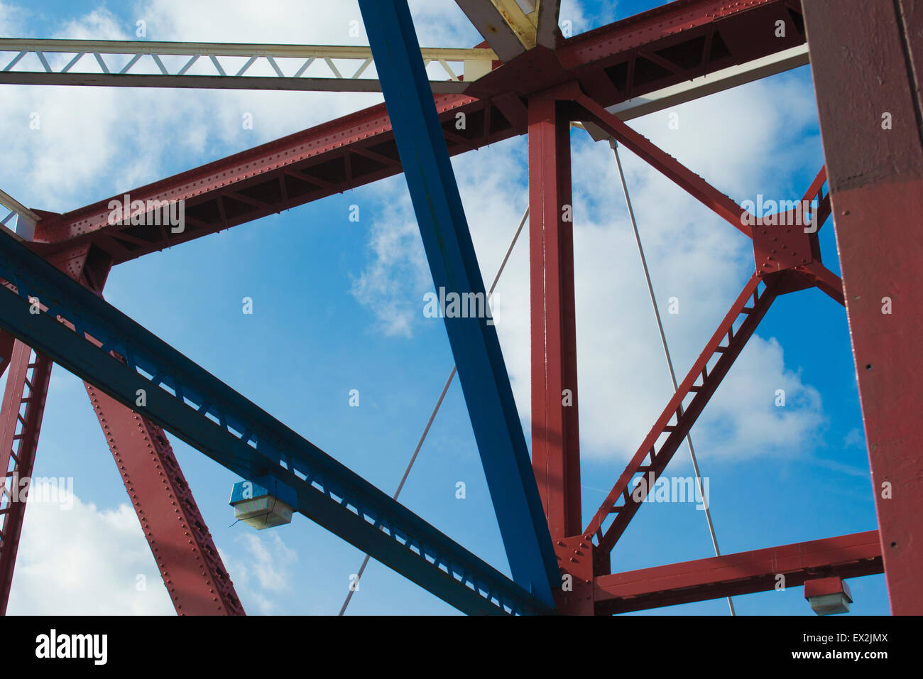 Red white and blue bridge hi-res stock photography and images - Alamy