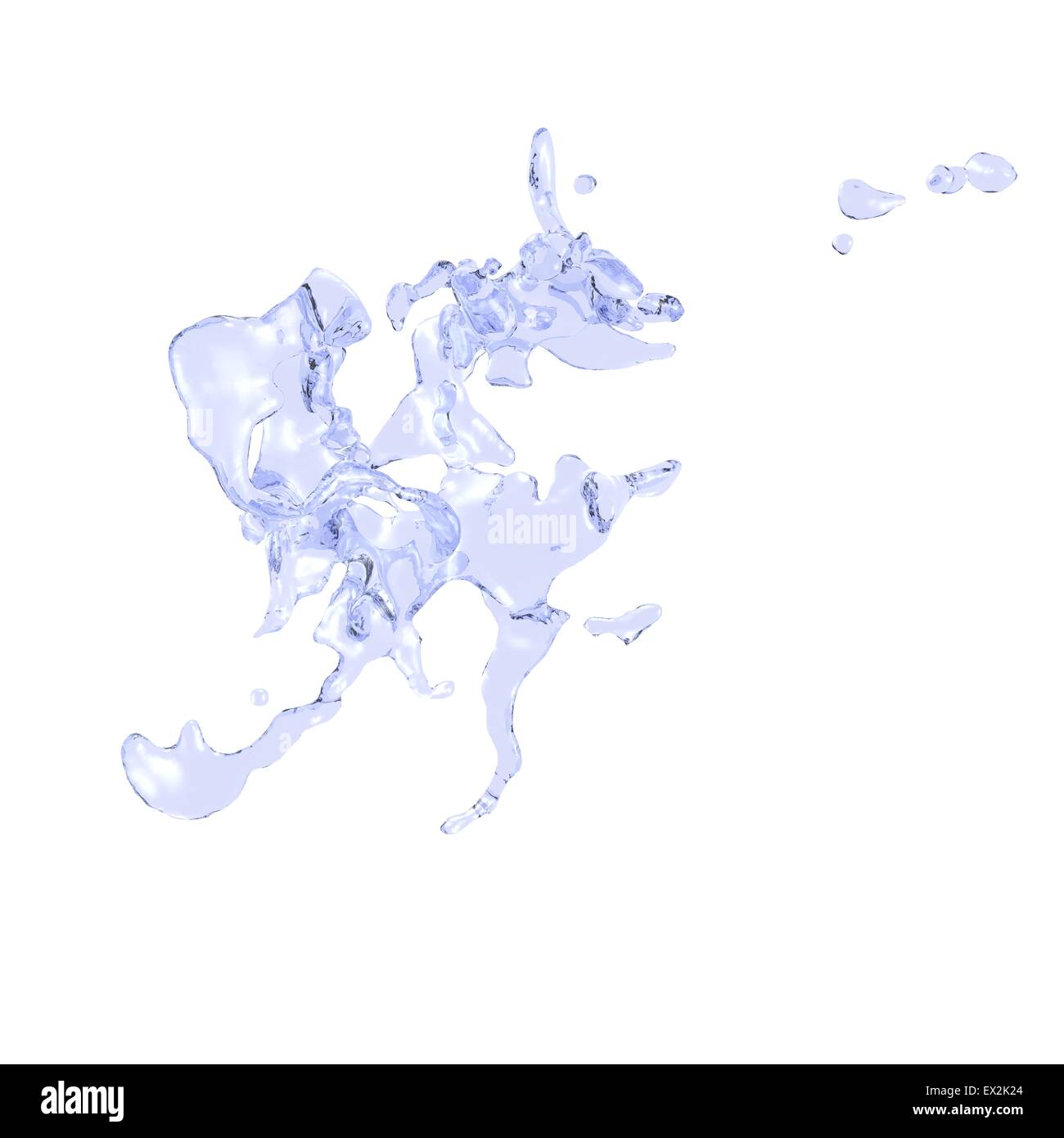 Water splash isolated on white background Stock Photo - Alamy