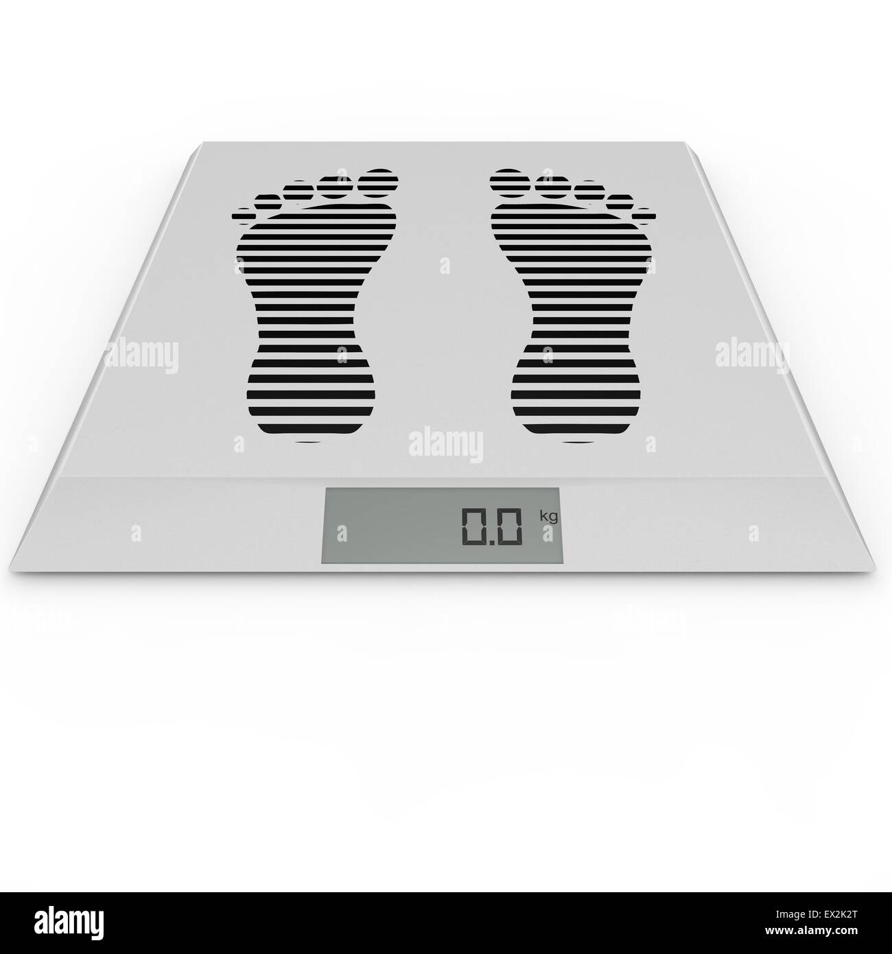 Floor electronic scales on the isolated background Stock Photo - Alamy