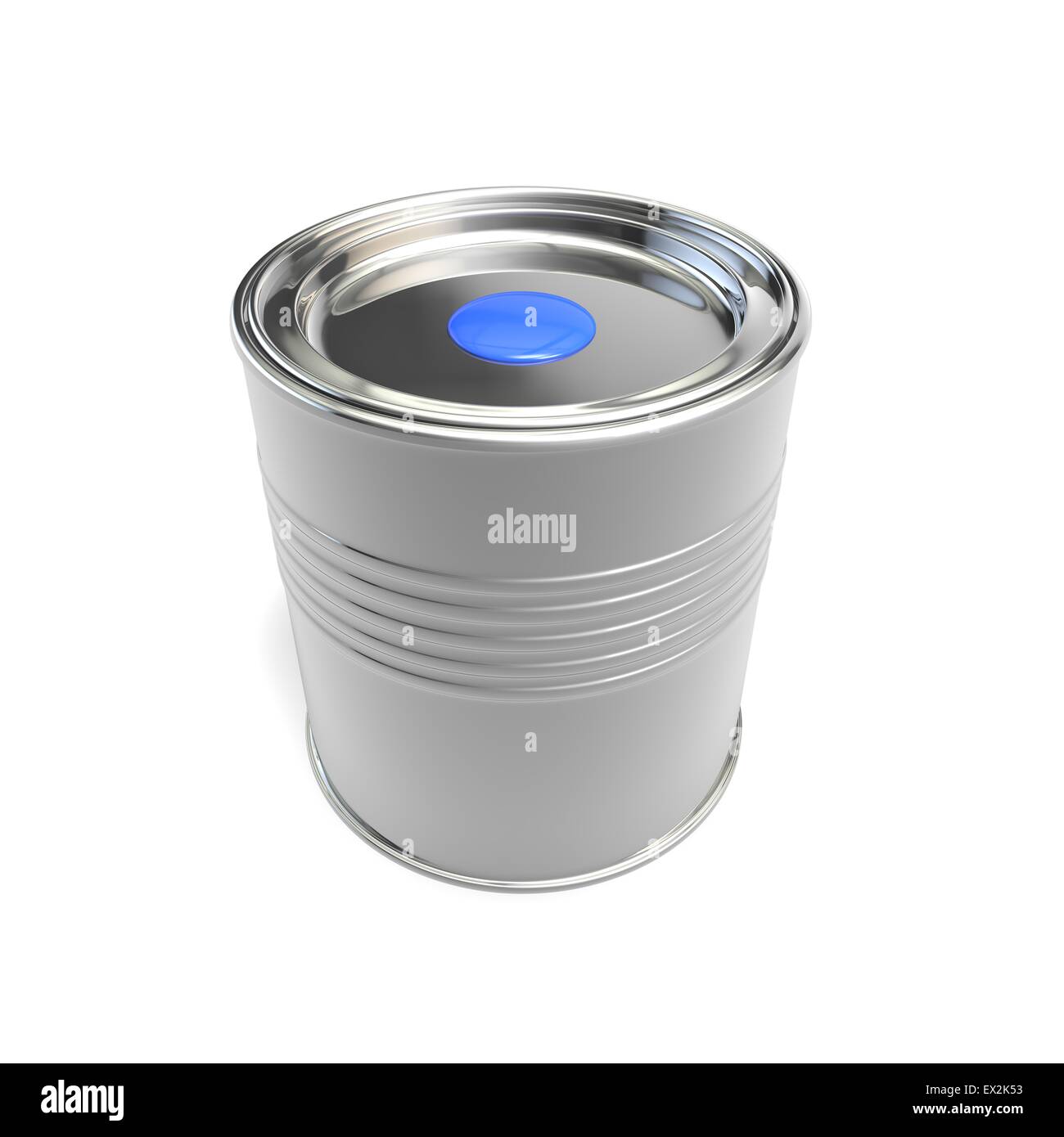 Closed bank with blue paint. Isolated white background Stock Photo - Alamy