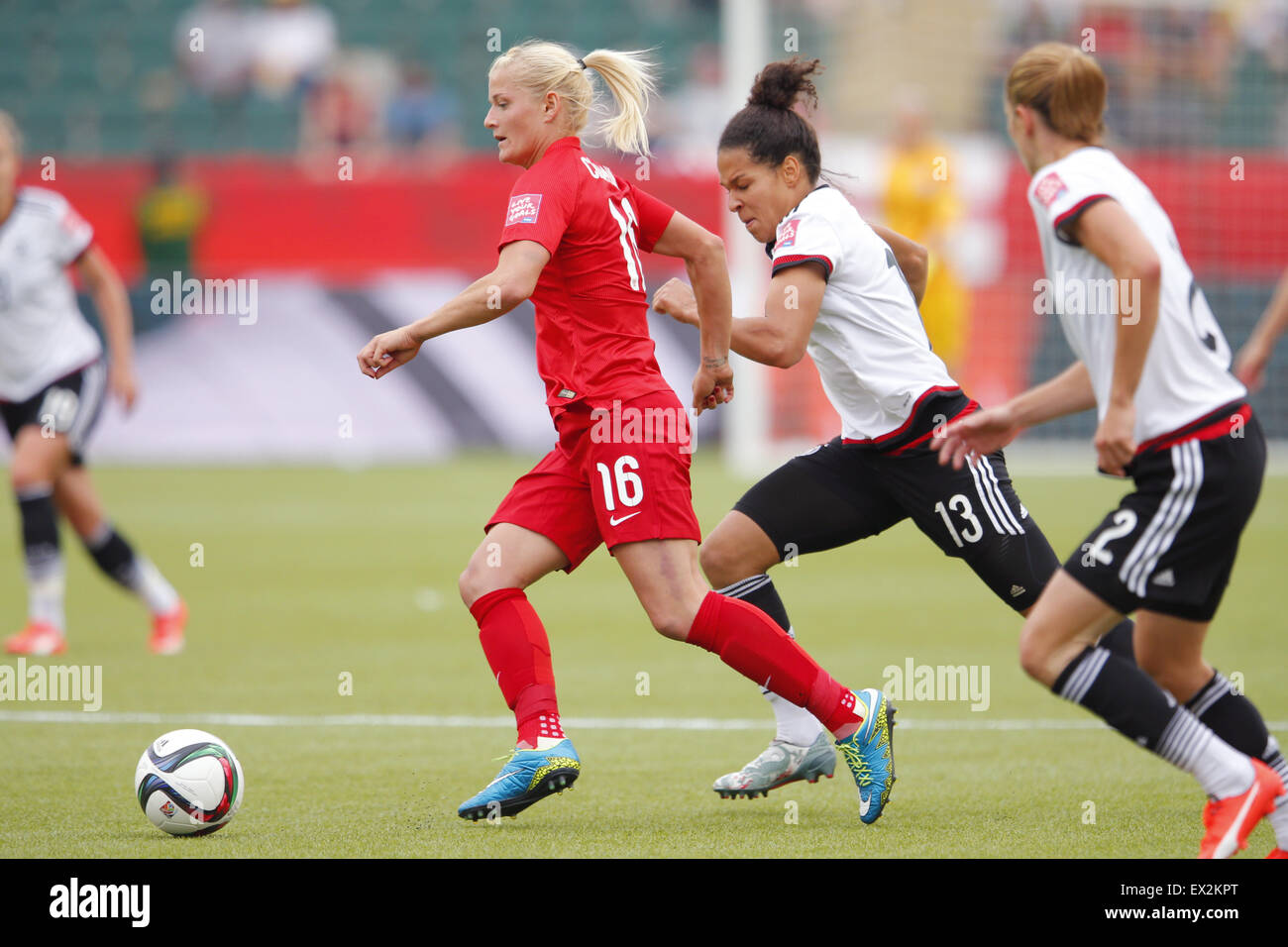Edmonton, Canada. 4th July, 2015. (L-R) Katie Chapman (ENG), Celia ...