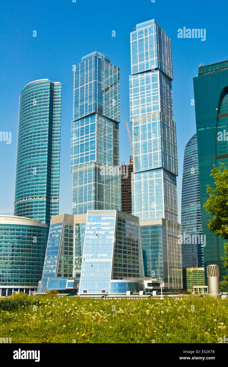Moscow, modern buildings in business centre Moscow-city Stock Photo - Alamy