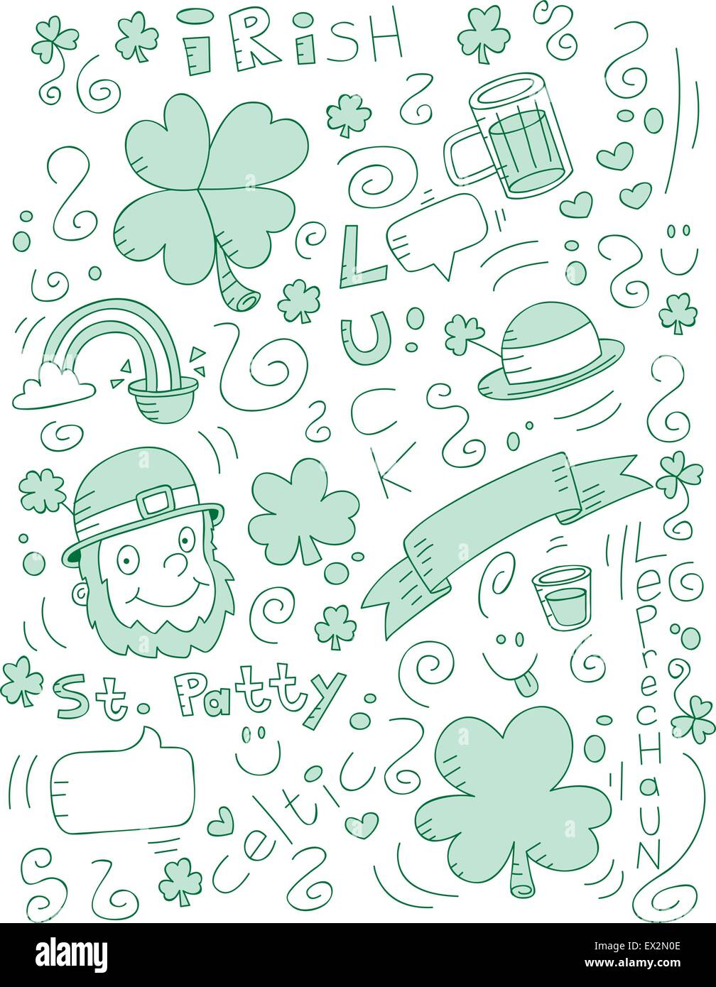 Irish leprechaun cartoon hi-res stock photography and images - Alamy