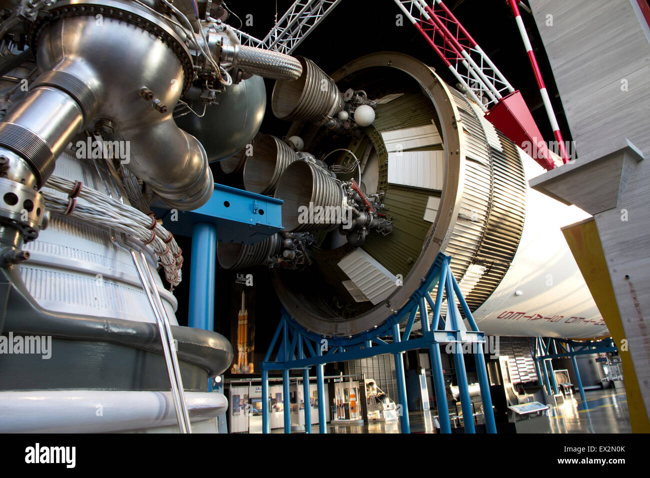 A Saturn V rocket -- one of three in the world -- on display at ...