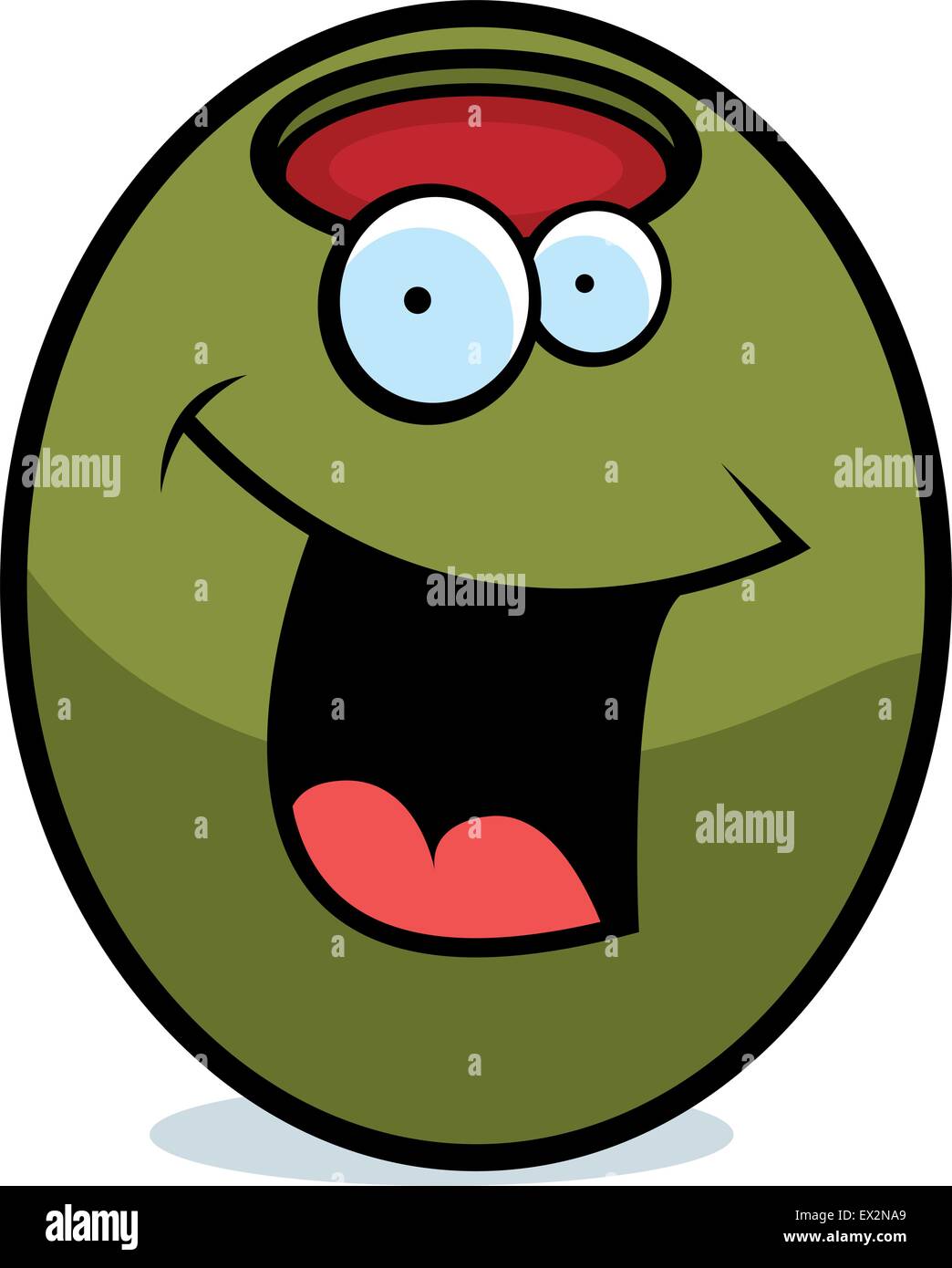 Olive green cartoon vector Stock Vector Images - Alamy