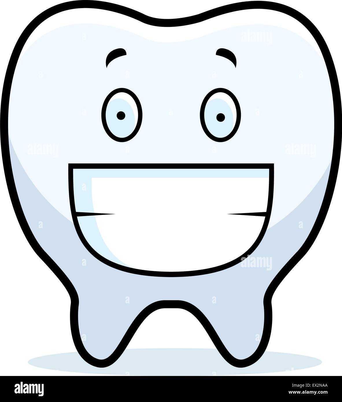 A cartoon white tooth happy and smiling Stock Vector Image & Art - Alamy