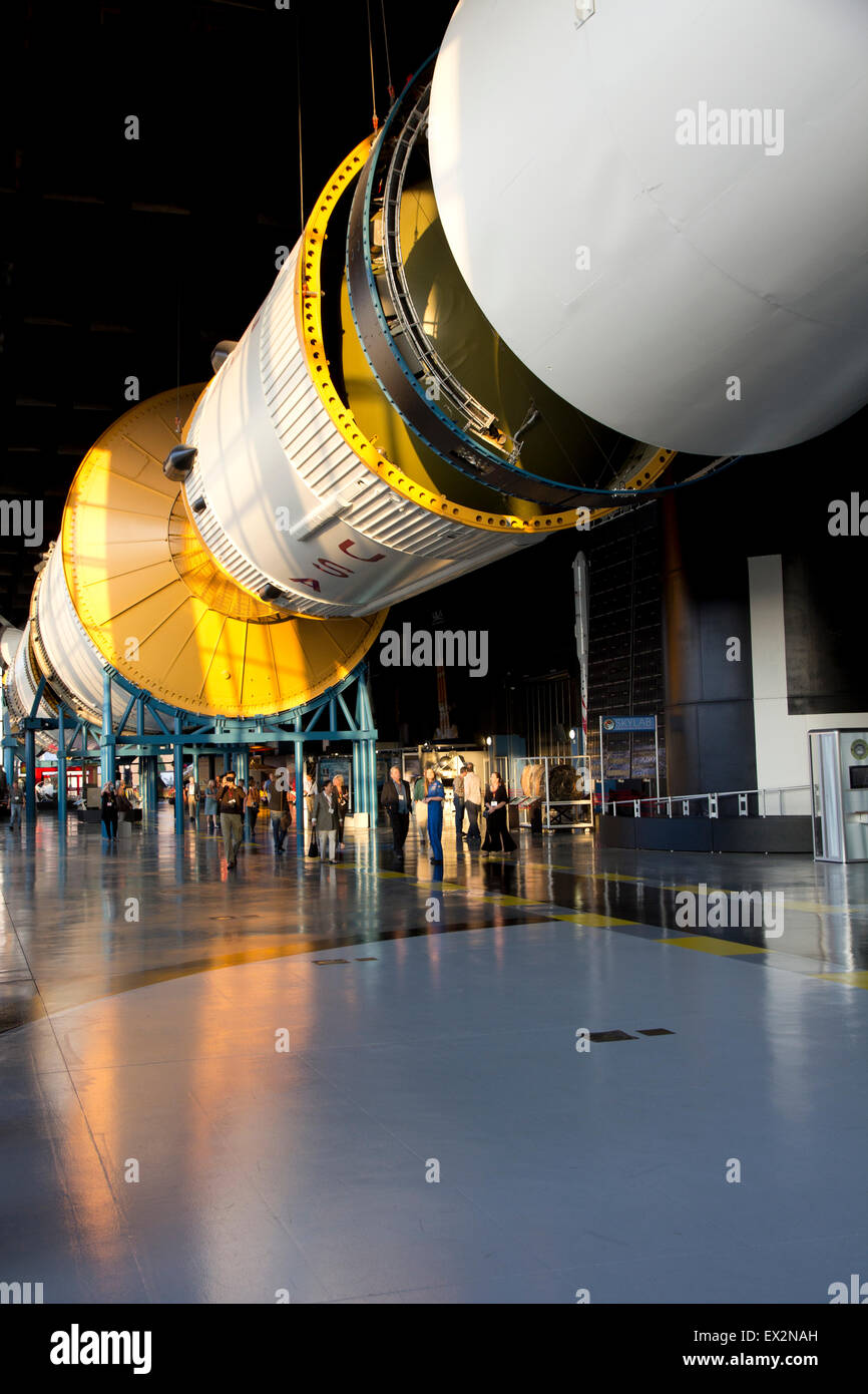 Visitors on a guided tour of Davidson Center for Space Exploration at ...