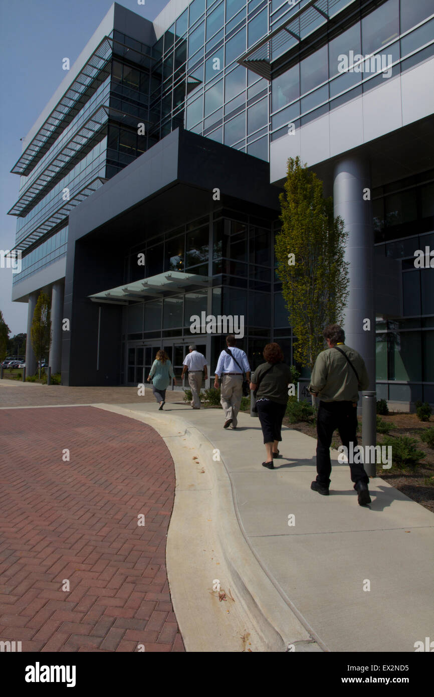 Visitors on tour at NASA's Marshall Space Flight Center in Huntsville ...