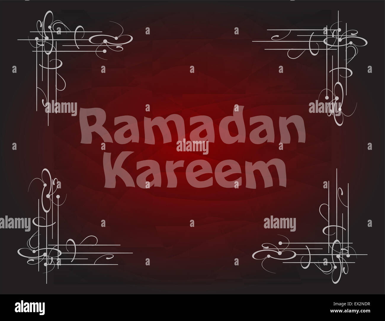 Beautiful red color Ramadan Kareem background design Stock Photo - Alamy