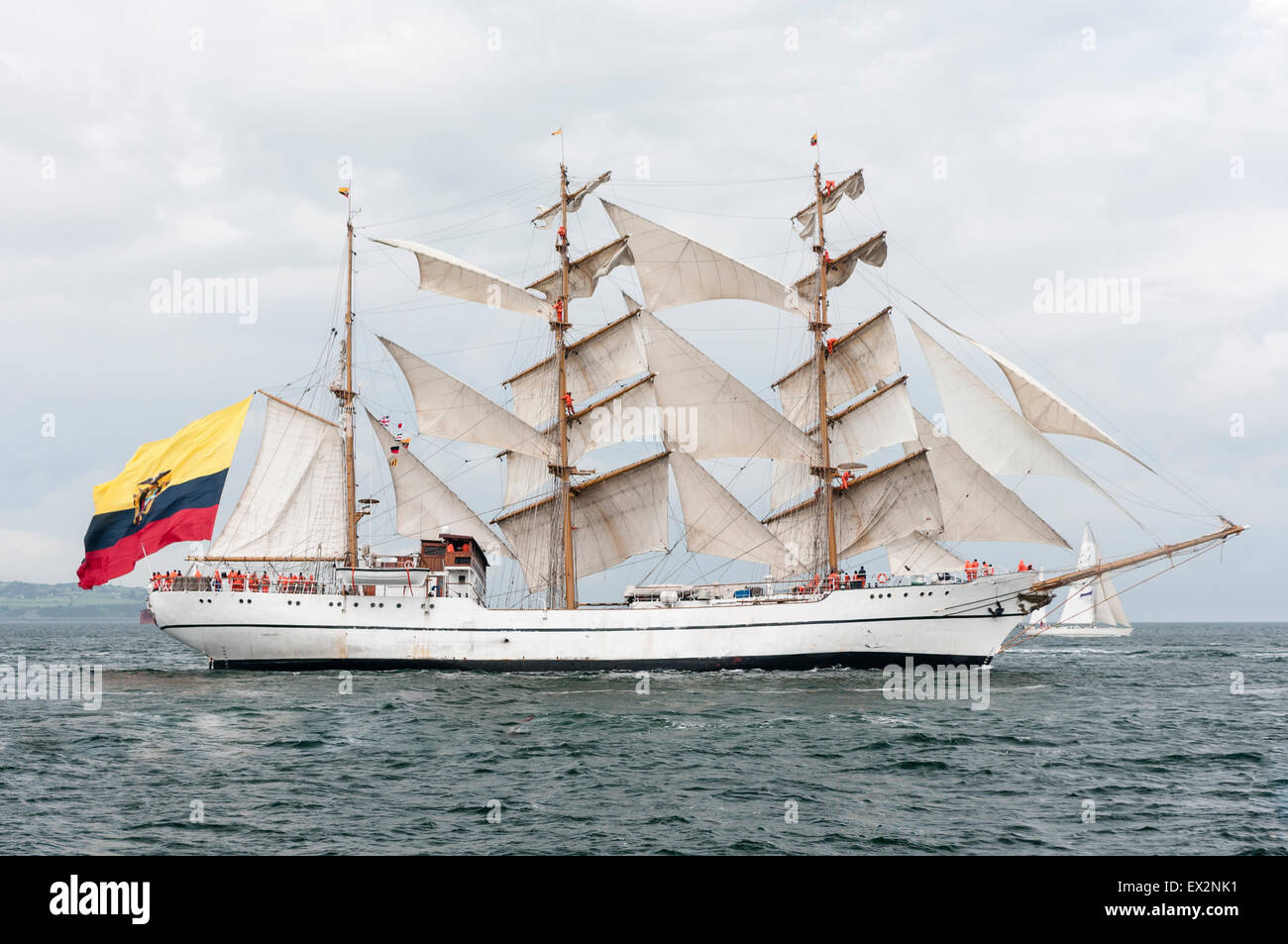 Belfast, Northern Ireland. 5th July, 2015. The Tall Ship Guayas ...