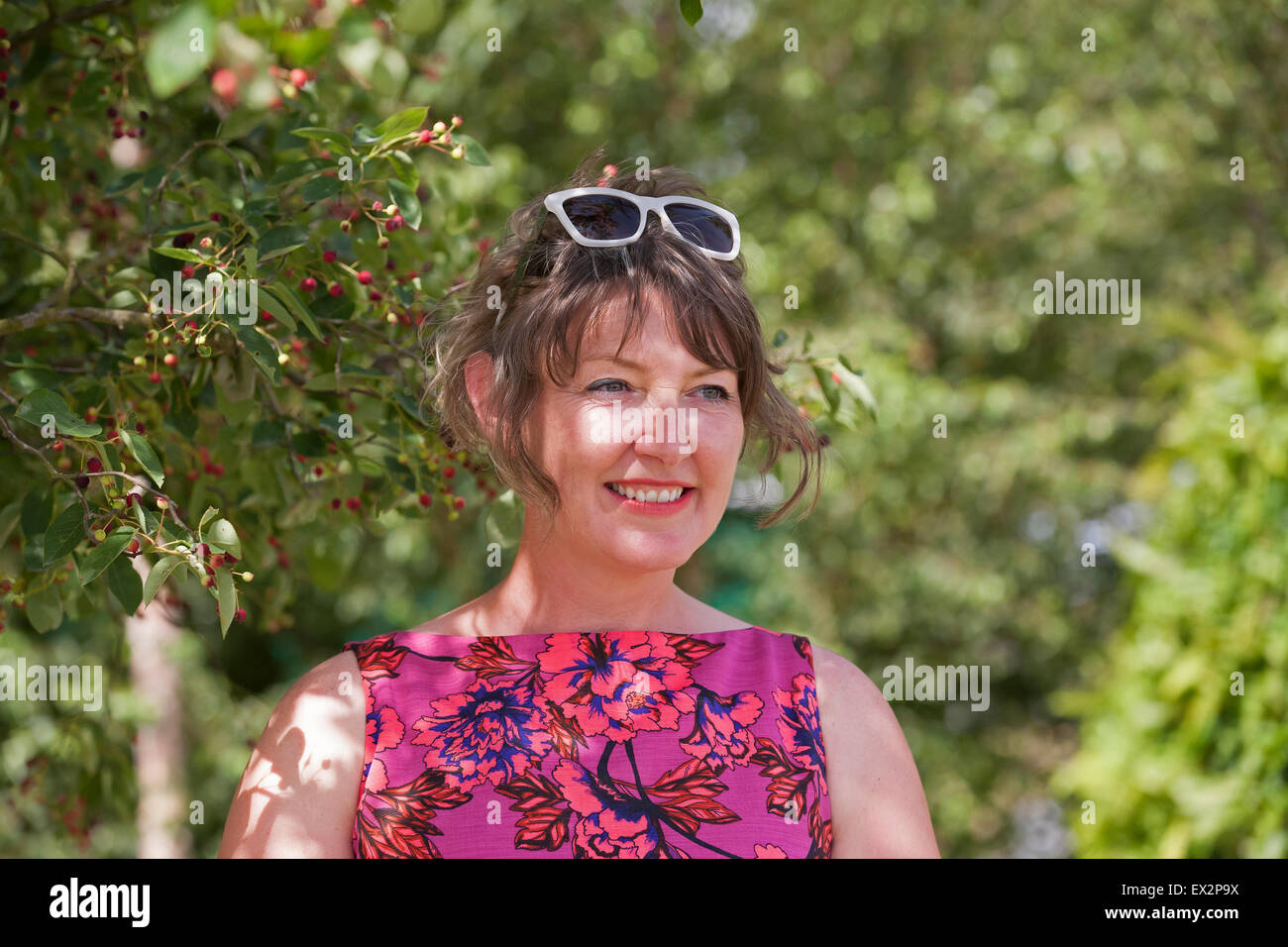 Ann Marie Powell a BBC garden presenter at Hampton Court Palace Flower ...