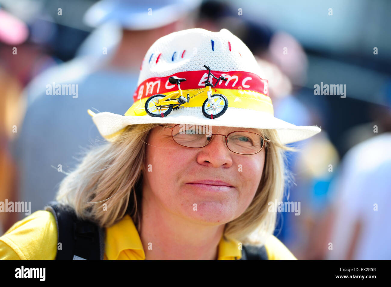 Utrecht, Netherlands. 4. July, 2015. Cycling fan during Stage 1 of the ...