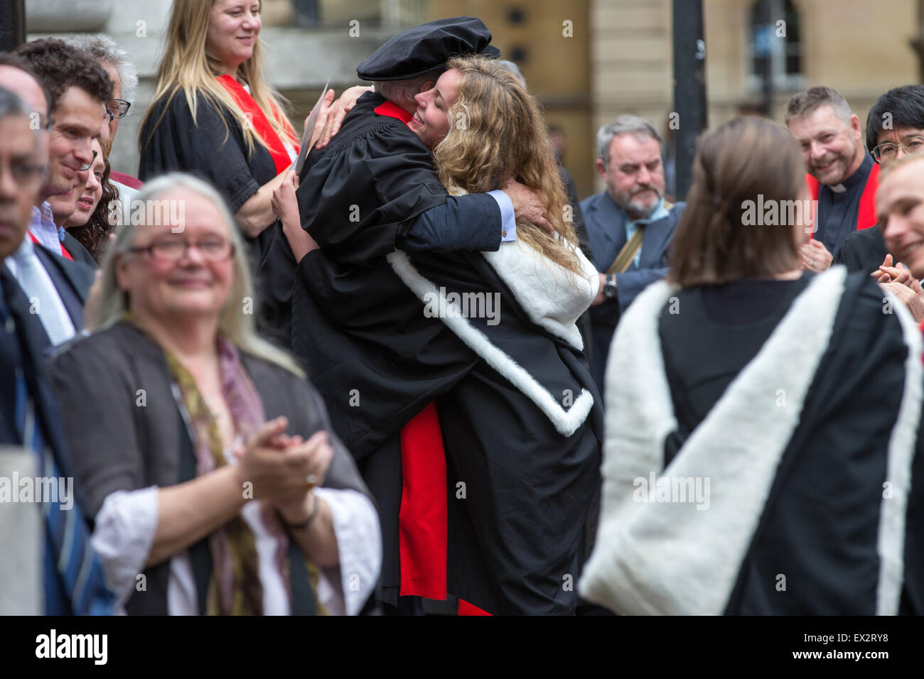 Students from Cambridge University on graduation day after passing ...