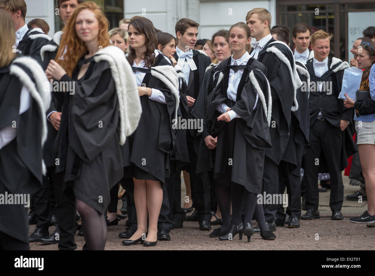Students from Cambridge University on graduation day after passing ...