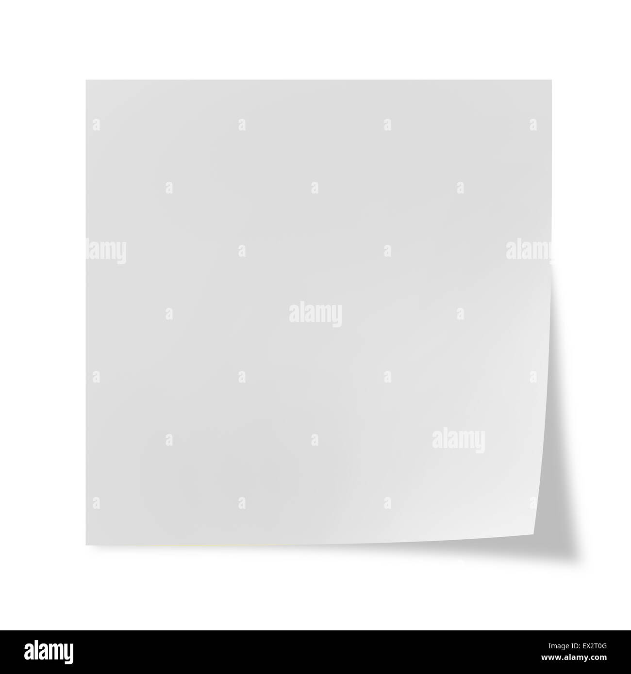 White post it on a white background Stock Photo - Alamy