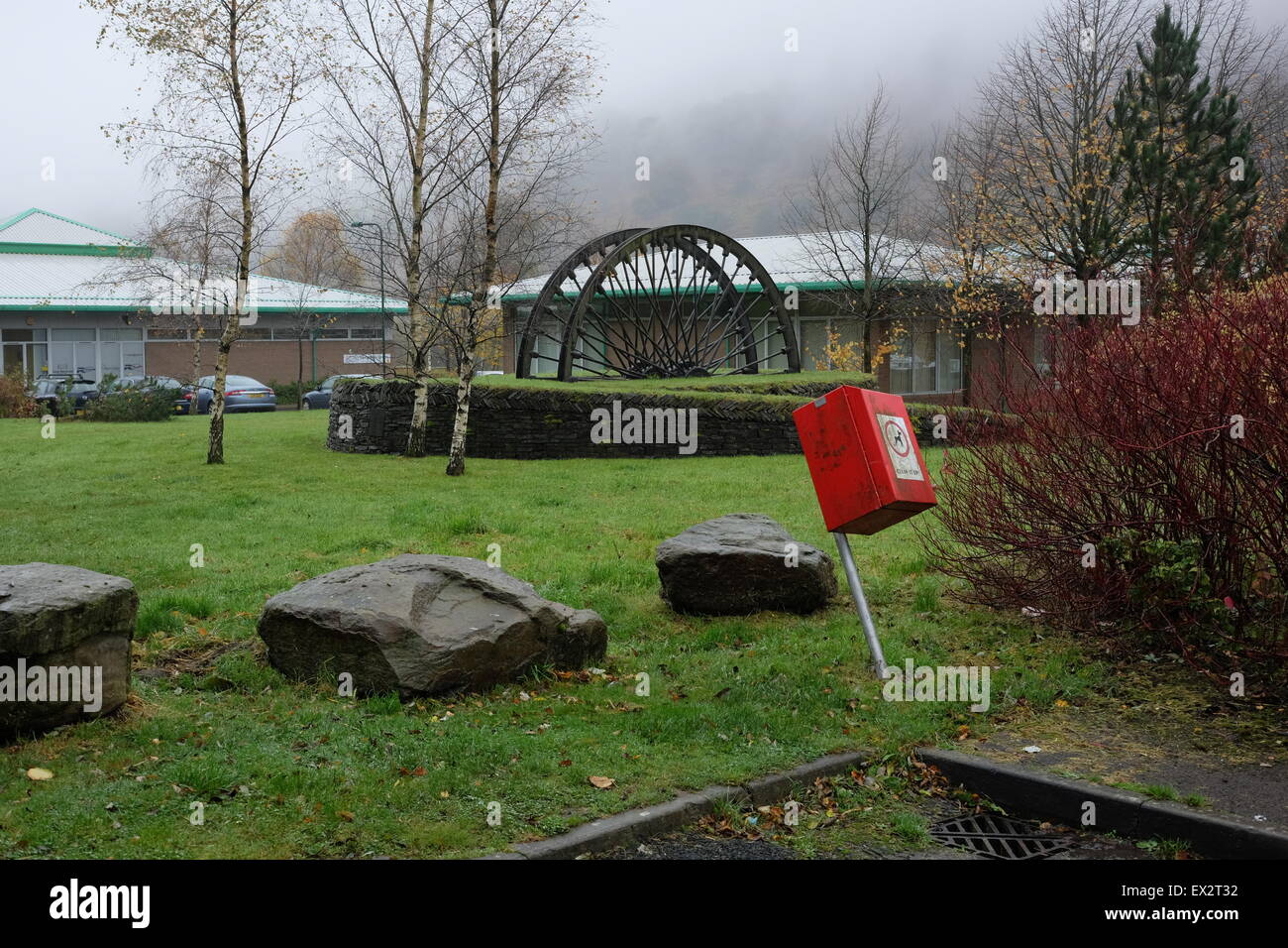 Monument a the site of the former Rose Heyworth Colliery at Cwmtillery ...