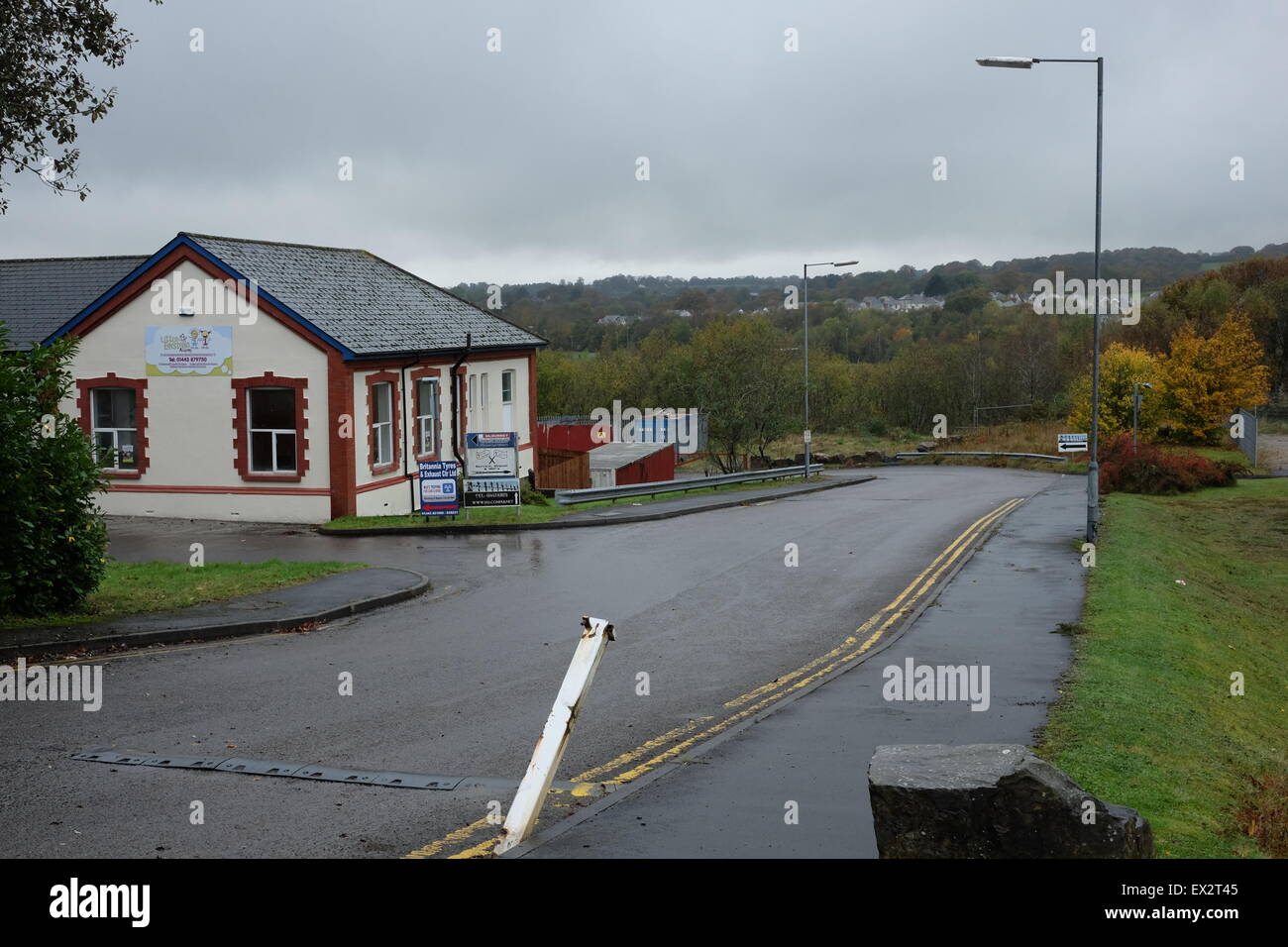 Site of the former Britannia colliery in Pengam, south Wales Stock ...