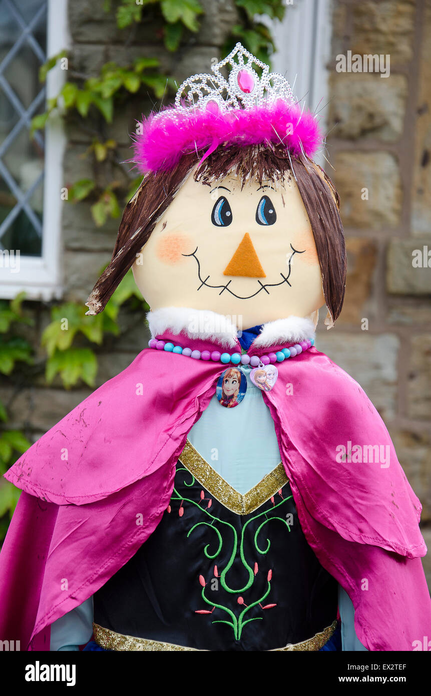 Blackrod, Uk - Local Scarecrows at village scarecrow festival in the ...