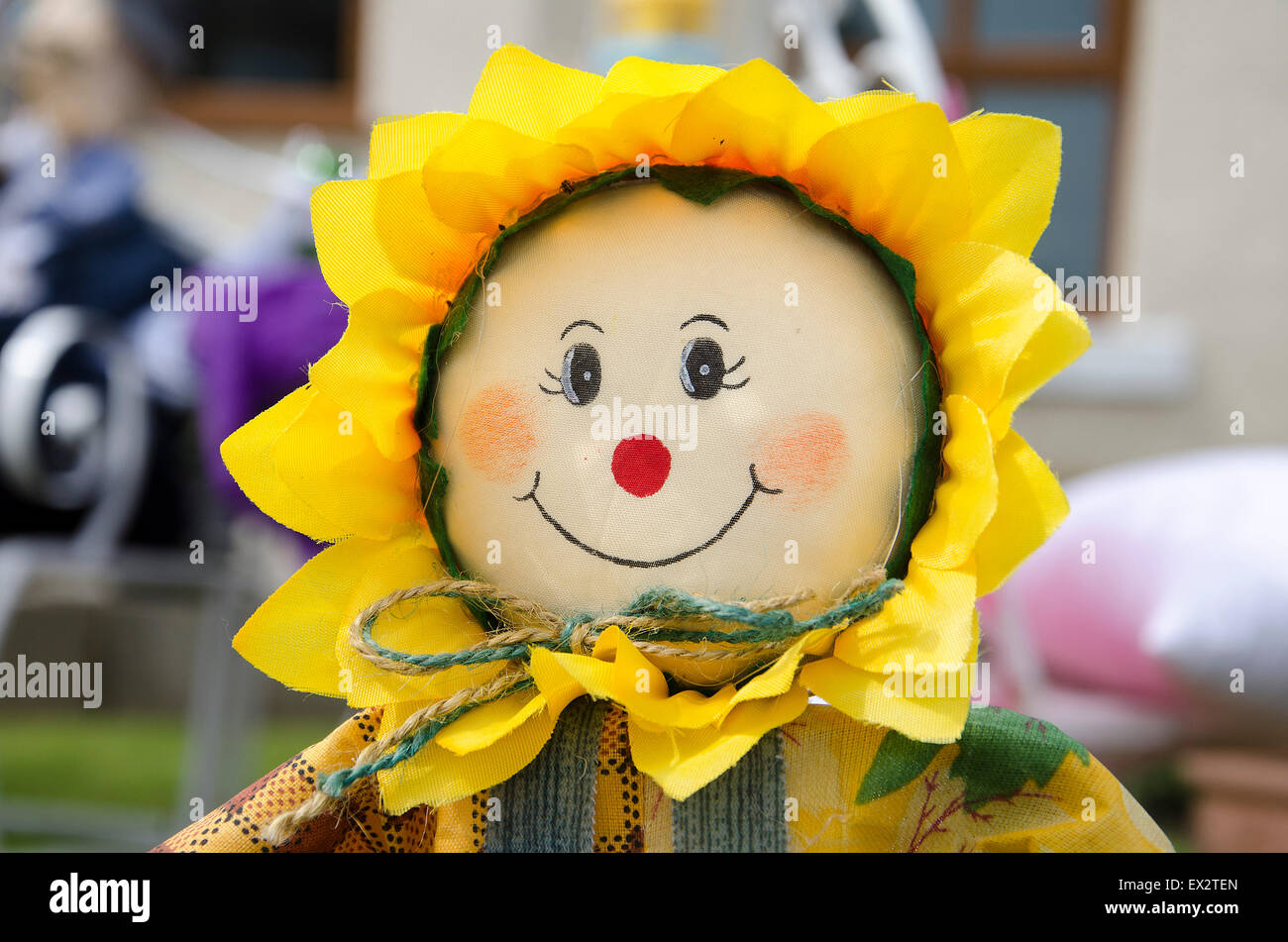 Blackrod, Uk - Local Scarecrows at village scarecrow festival in the ...
