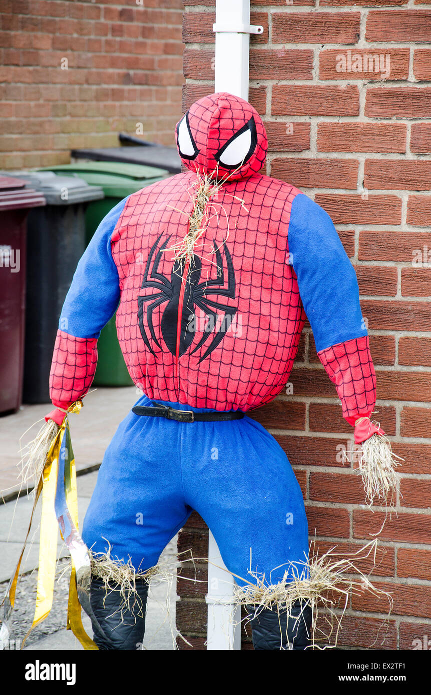 Blackrod, Uk - Local Scarecrows at village scarecrow festival in the ...