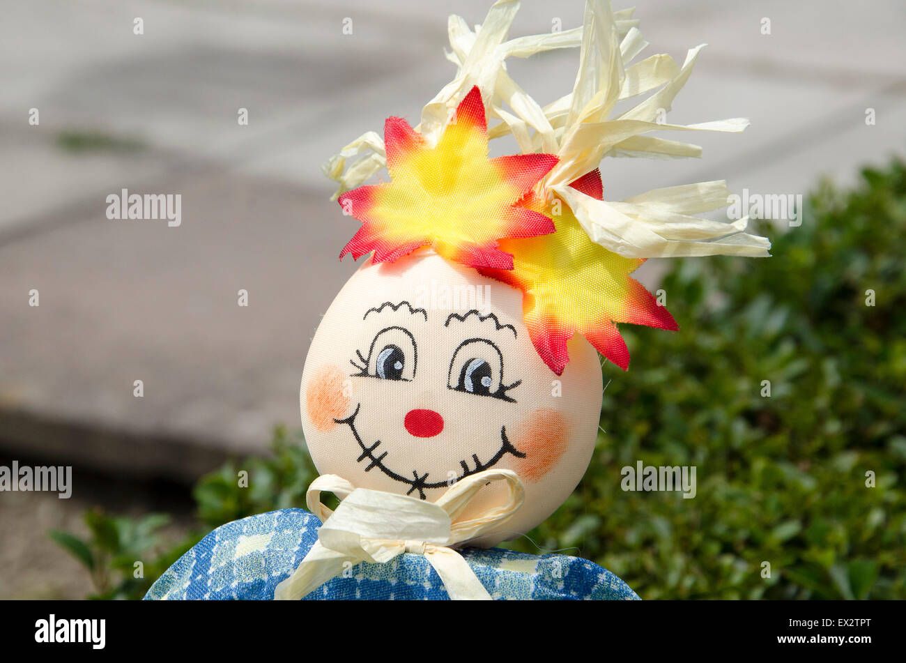 Blackrod, Uk - Local Scarecrows at village scarecrow festival in the ...