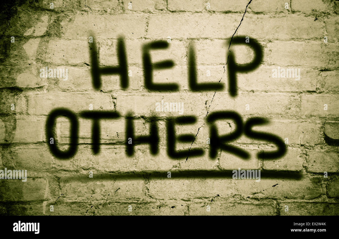Help Others Concept Stock Photo - Alamy