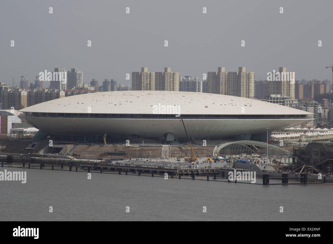 A general view of the construction site of 2010 Shanghai World Expo in ...