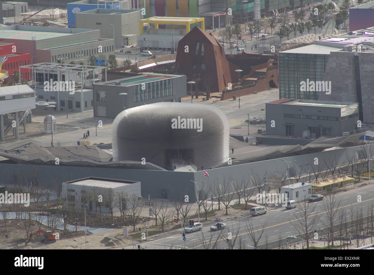 A general view of the construction site of 2010 Shanghai World Expo in ...